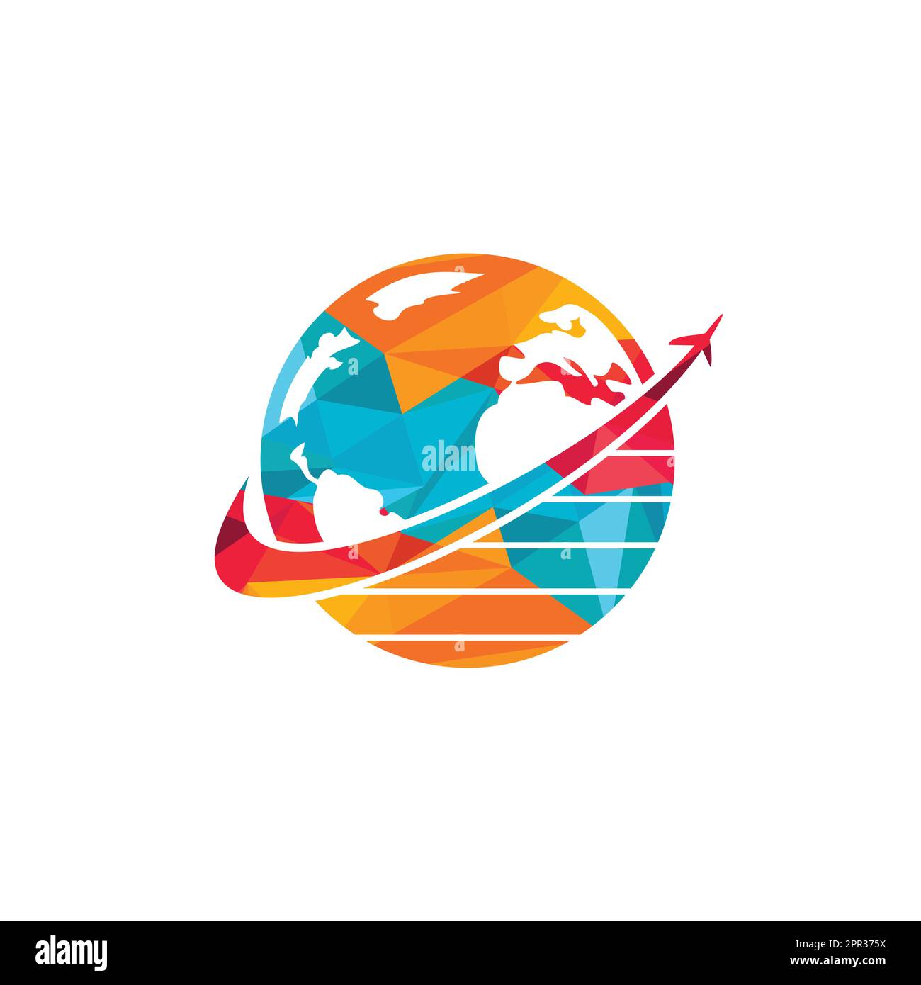 Travel world vector logo design template. Airplane and world symbol or ...