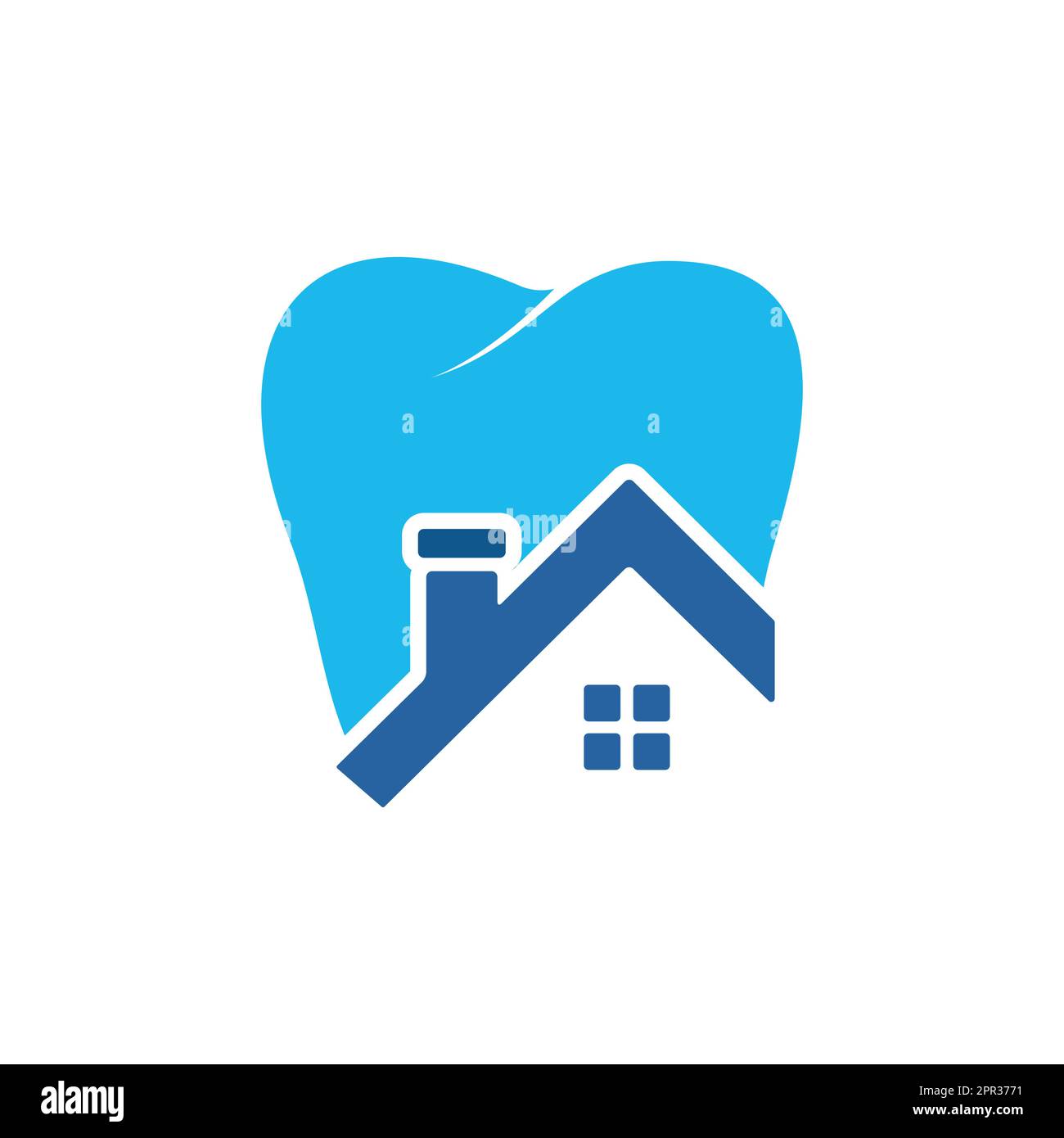 Tooth house vector logo design. Dental house icon logo design Stock ...