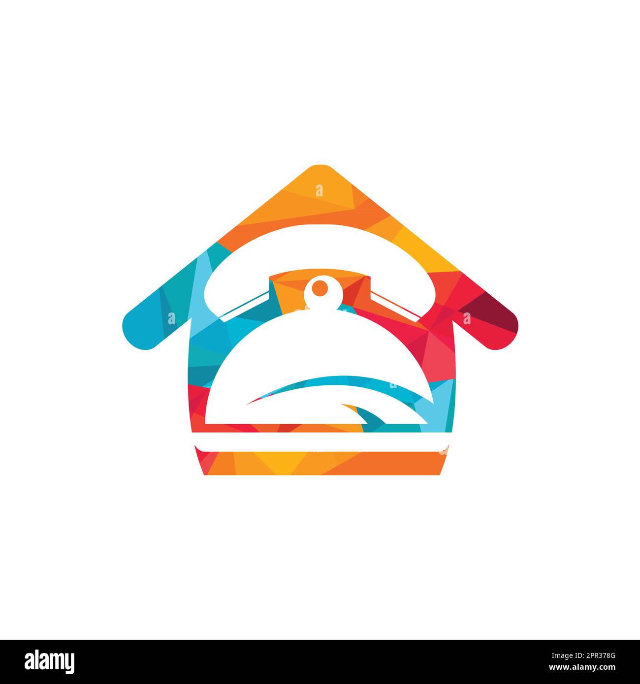 Call food vector logo design. Food delivery service logo concept Stock ...