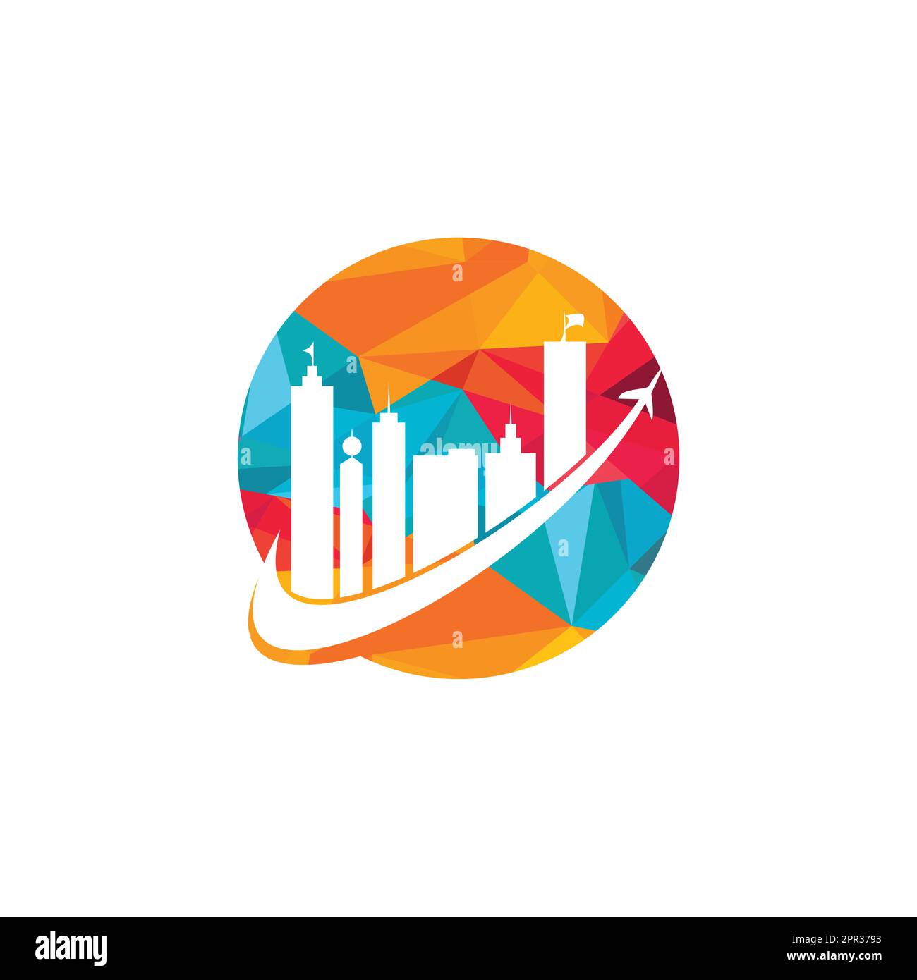 City travel vector logo design. Travel town logo icon design Stock ...