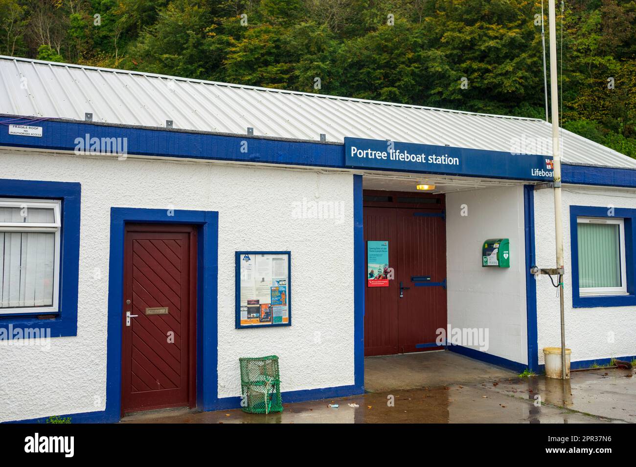 Close-up of Portree RNLI Lifeboat Station on the Isle of Skye ...