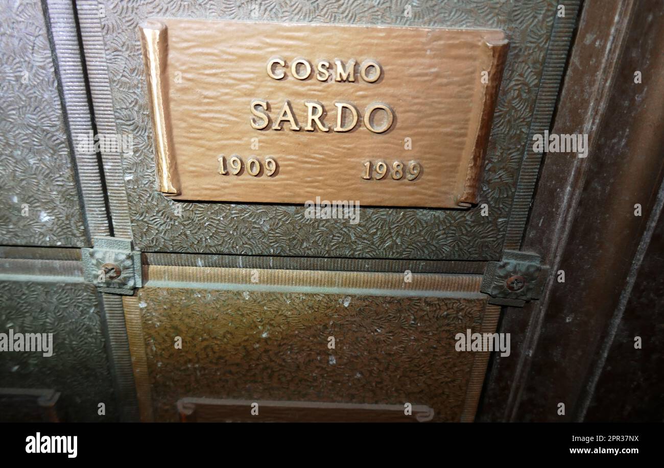 Los Angeles, California, USA 22nd April 2023 Actor Cosmo Sardo Grave in ...