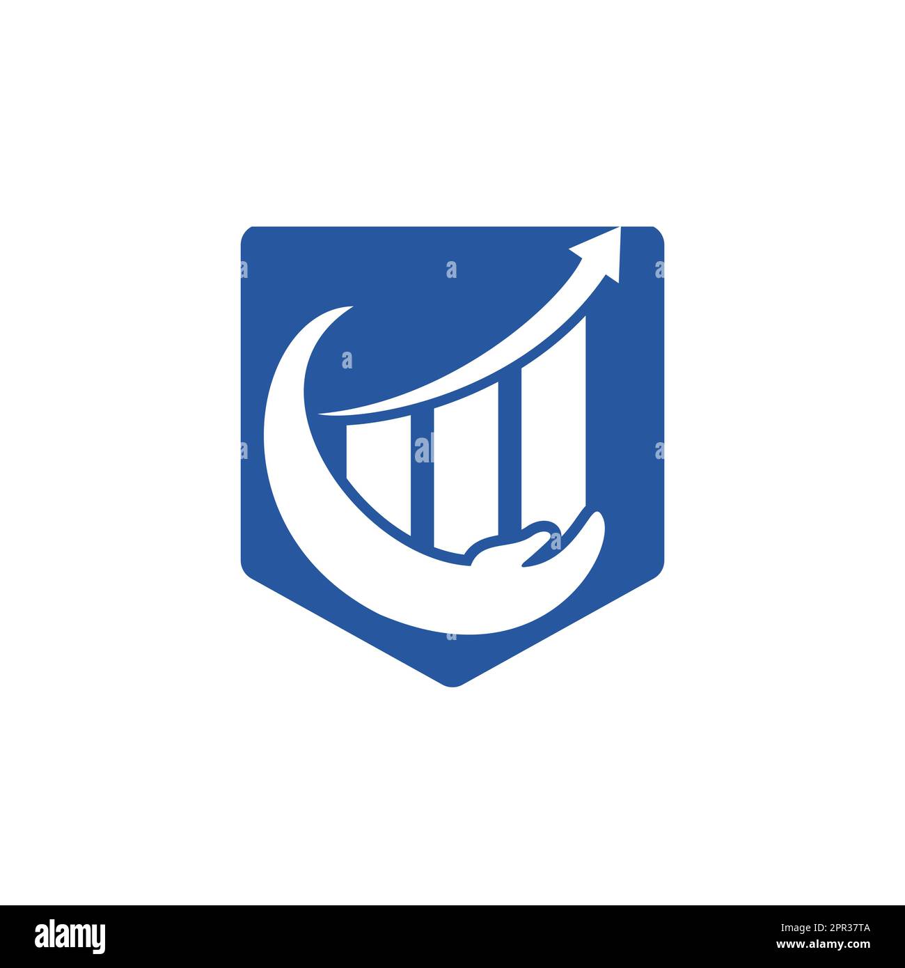 Stats Care vector logo design. Finance Care logo design template Stock ...