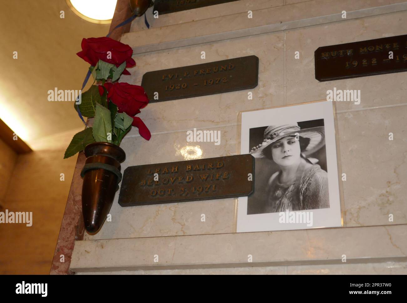 Los Angeles, California, USA 22nd April 2023 Actress Leah Baird Grave ...