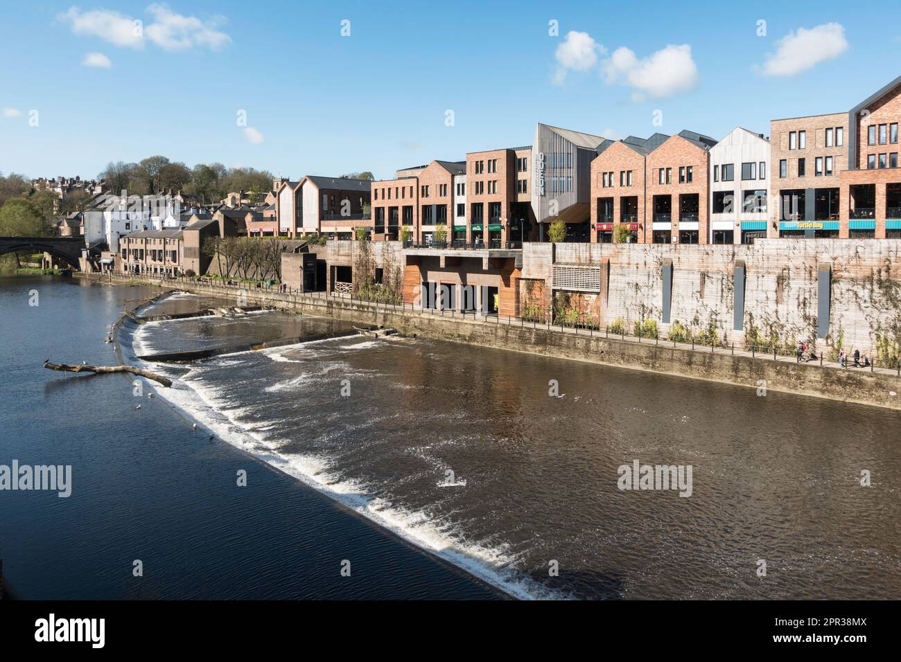 Riverside development, Riverwalk, in Durham City, England, UK Stock ...