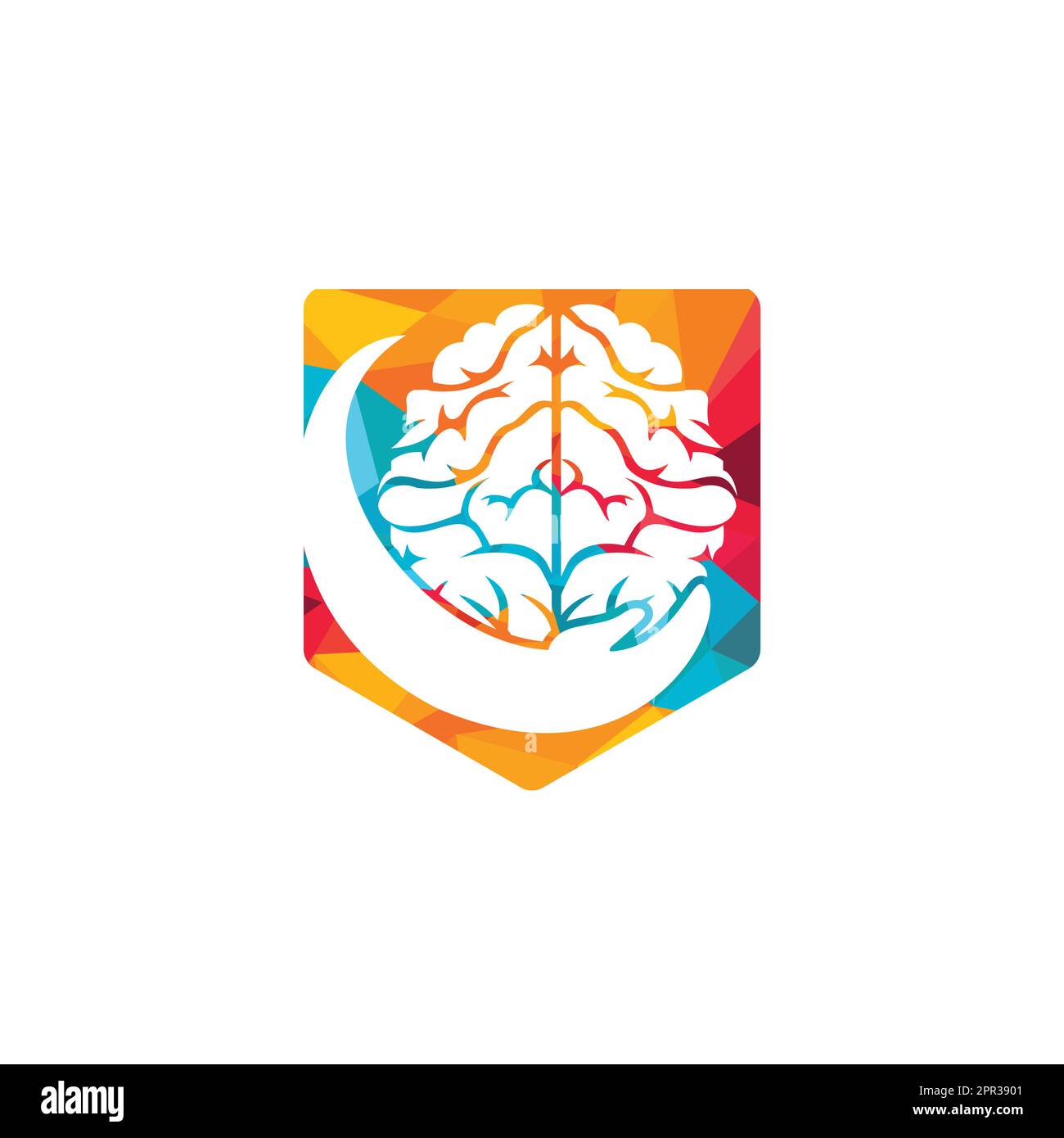 Brain care vector logo design. Smart care logo design concept Stock ...