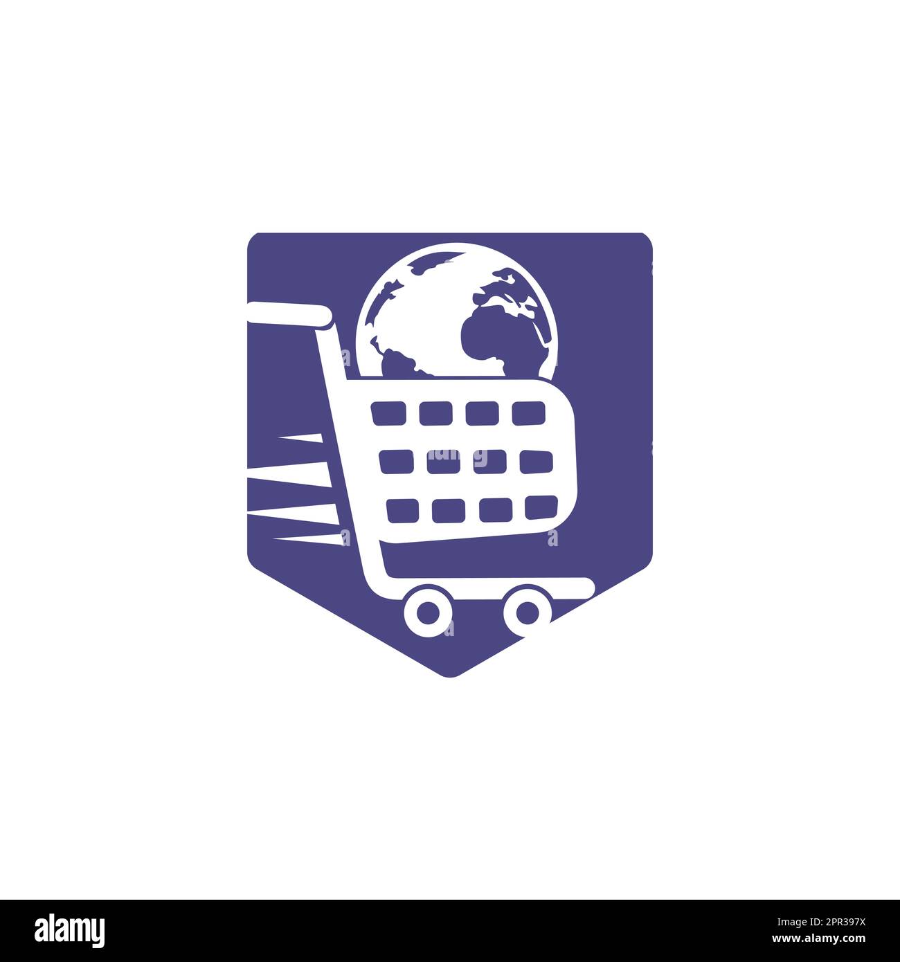 Globe shopping cart vector logo design. Online Shop logo designs ...