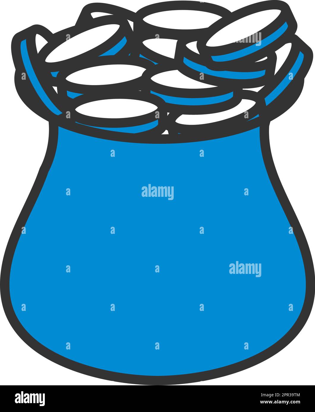 Open moneybag Stock Vector Images - Alamy