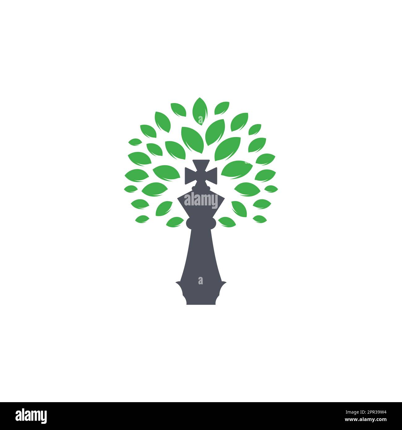 Chess tree vector logo design. Nature green strategy logo concept Stock ...