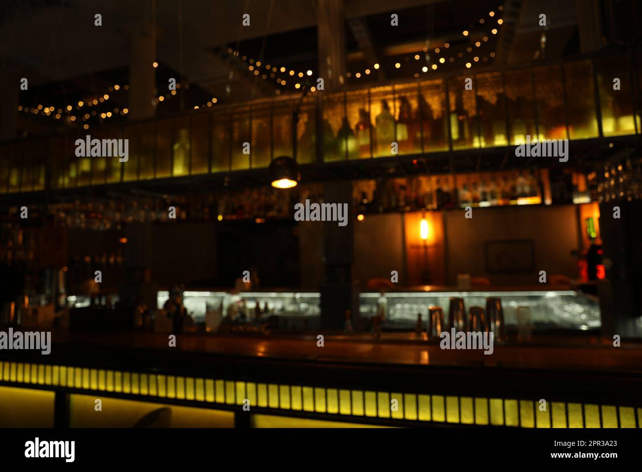 Blurred view restaurant interior hi-res stock photography and images ...
