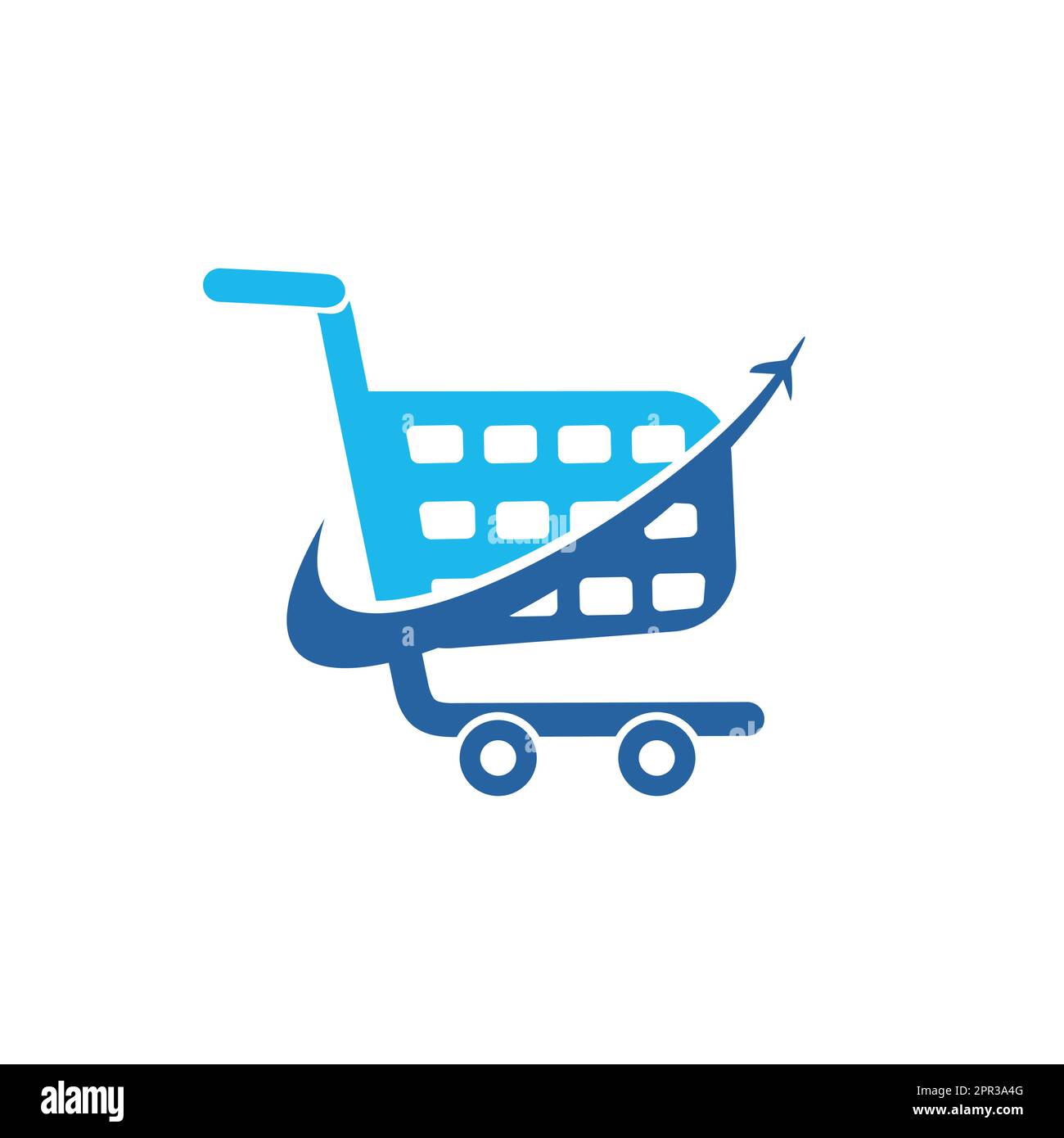 Travel cart vector logo design. Travel Shop logo design template Stock ...
