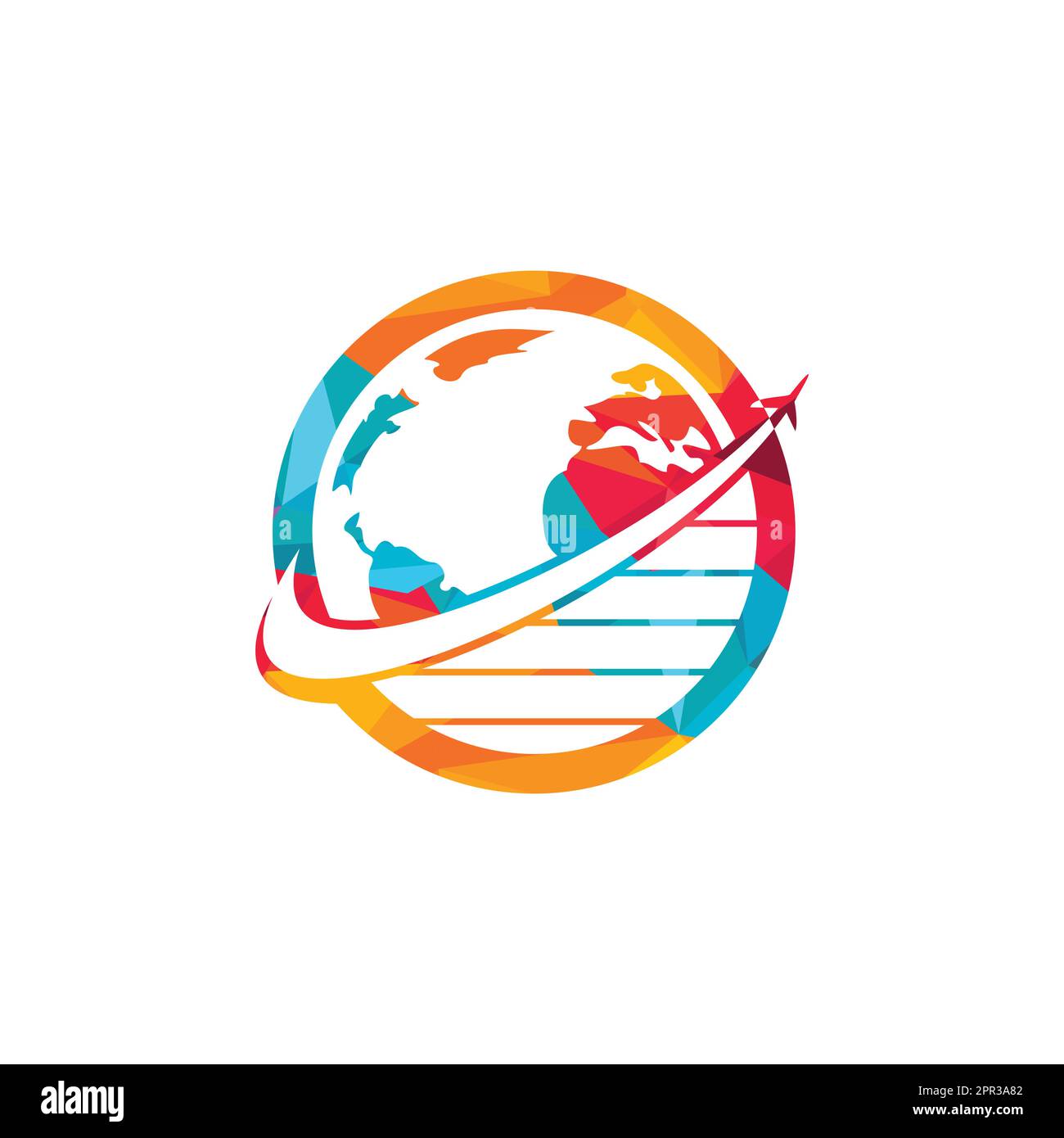 Travel world vector logo design template. Airplane and world symbol or ...