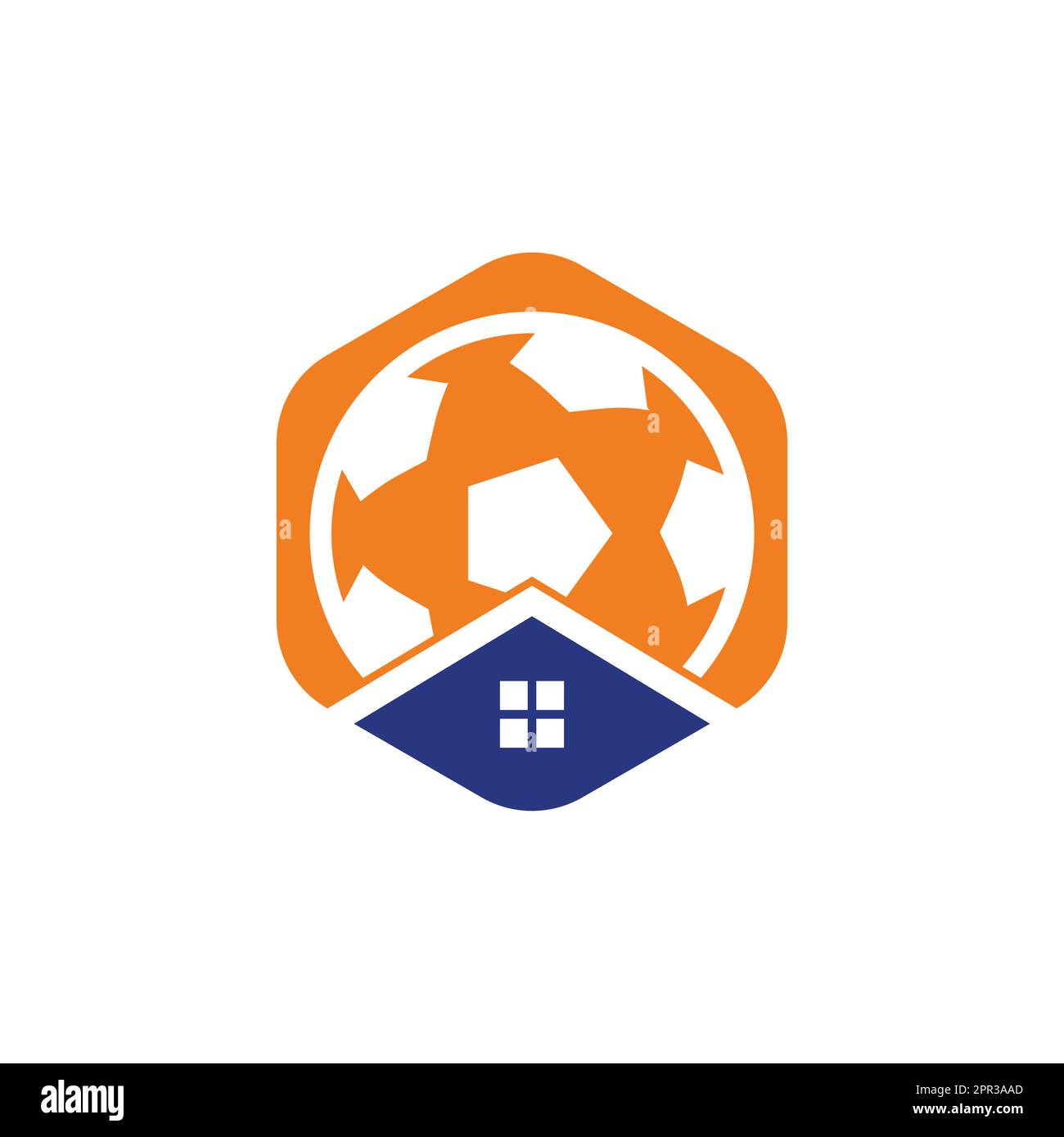 Soccer home vector logo design. Soccer place logo concept Stock Vector ...