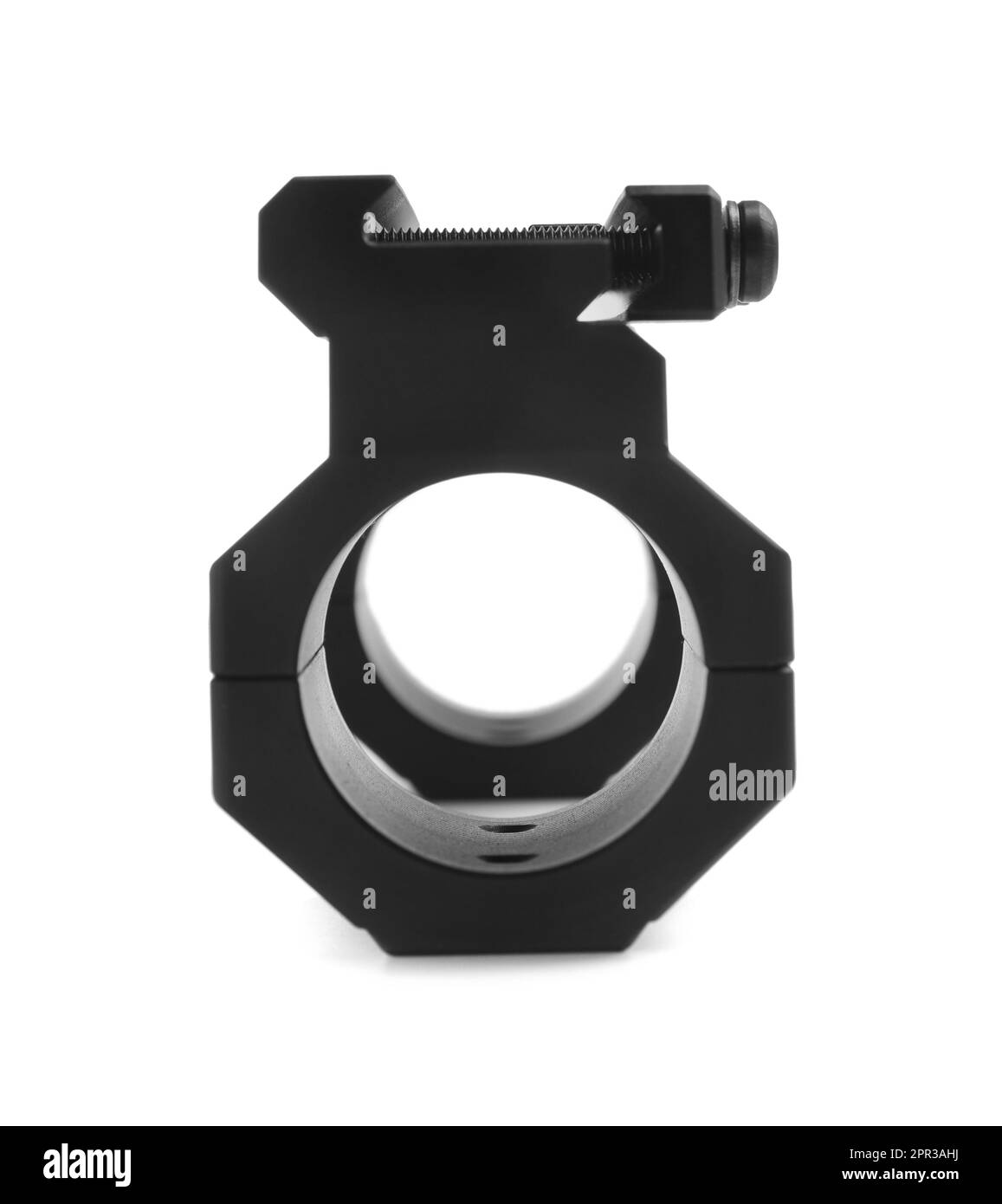 Quick disconnect sniper cantilever scope mount isolated on white Stock ...