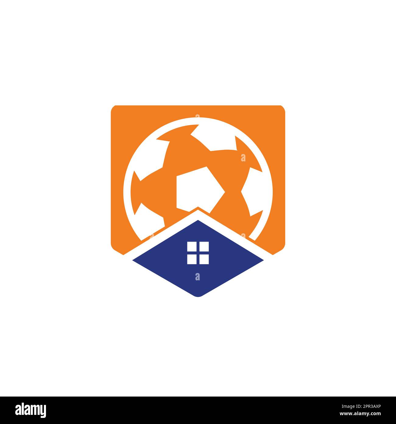 Soccer home vector logo design. Soccer place logo concept Stock Vector ...