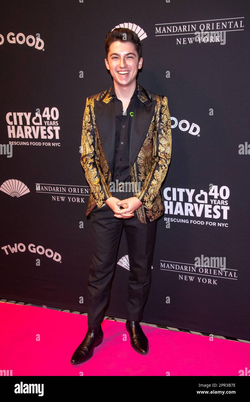 New York, United States. 25th Apr, 2023. Eitan Bernath attends as City ...