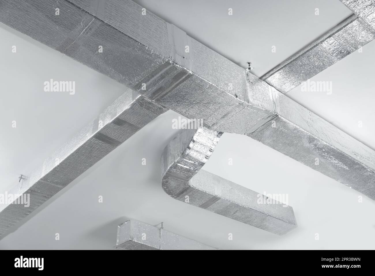 Ceiling with ventilation system indoors, low angle view Stock Photo - Alamy