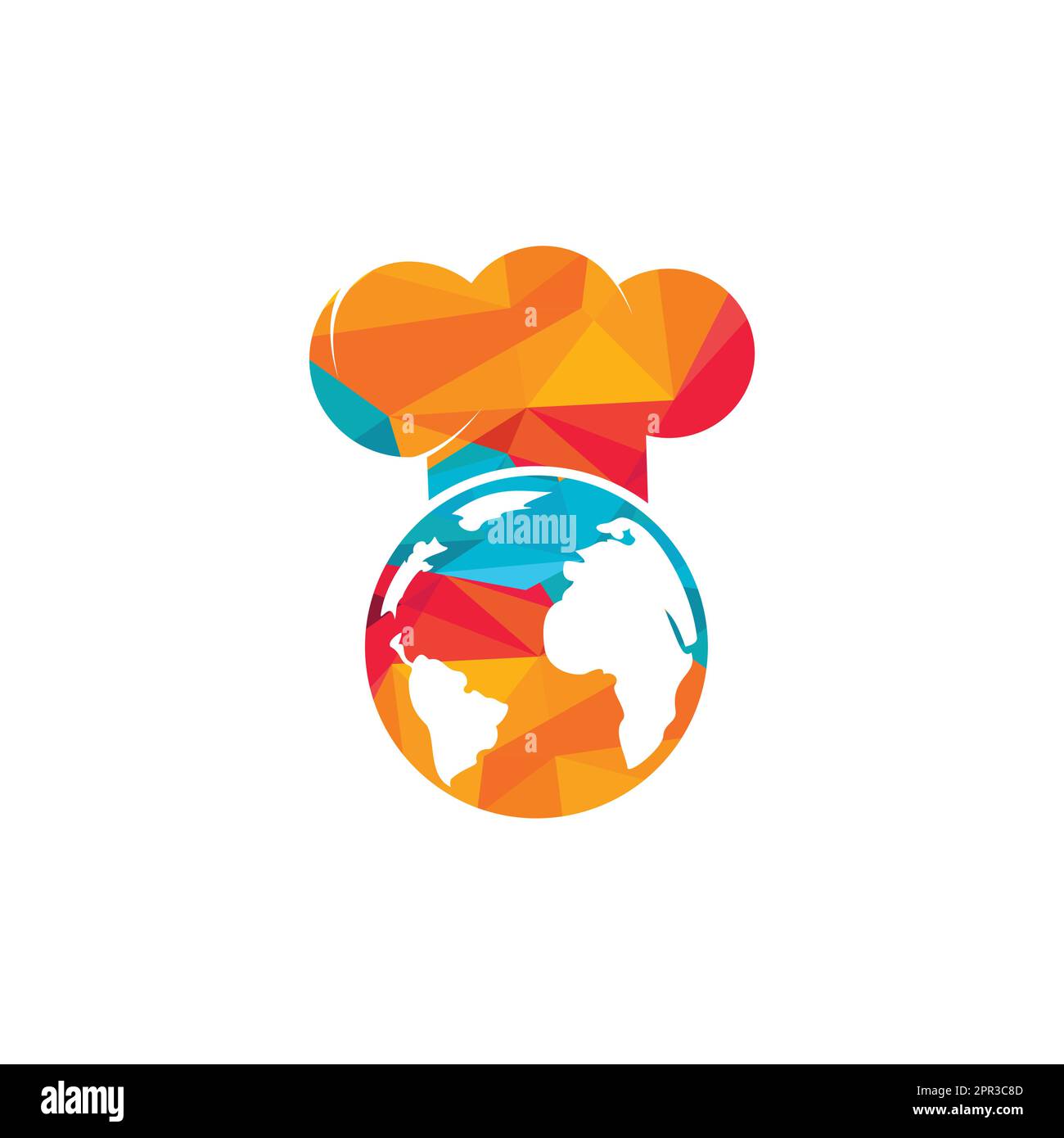 Global chef vector logo design. Cooking planet vector logo design ...