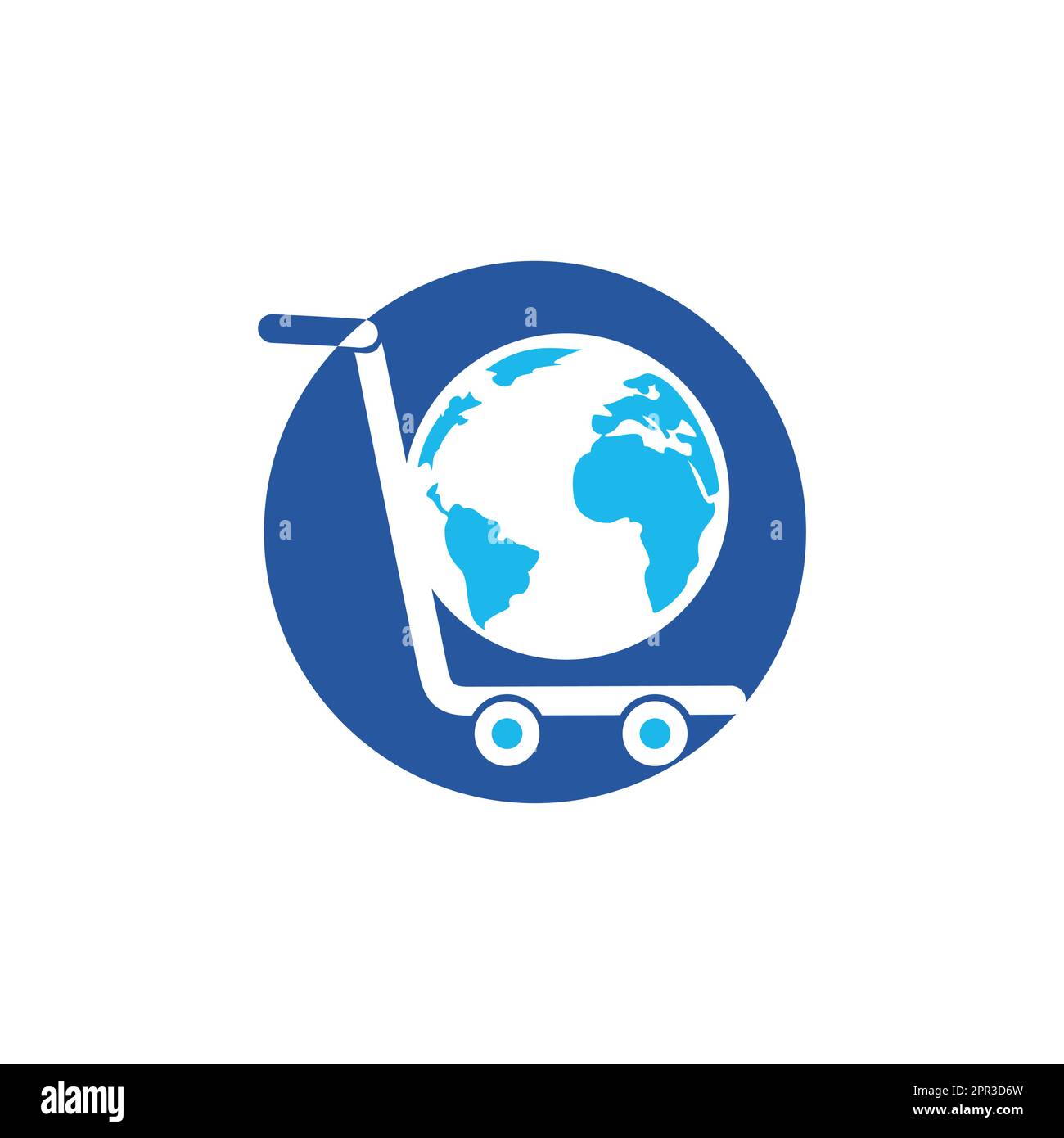 Globe shopping cart vector logo design. Online Shop logo designs ...