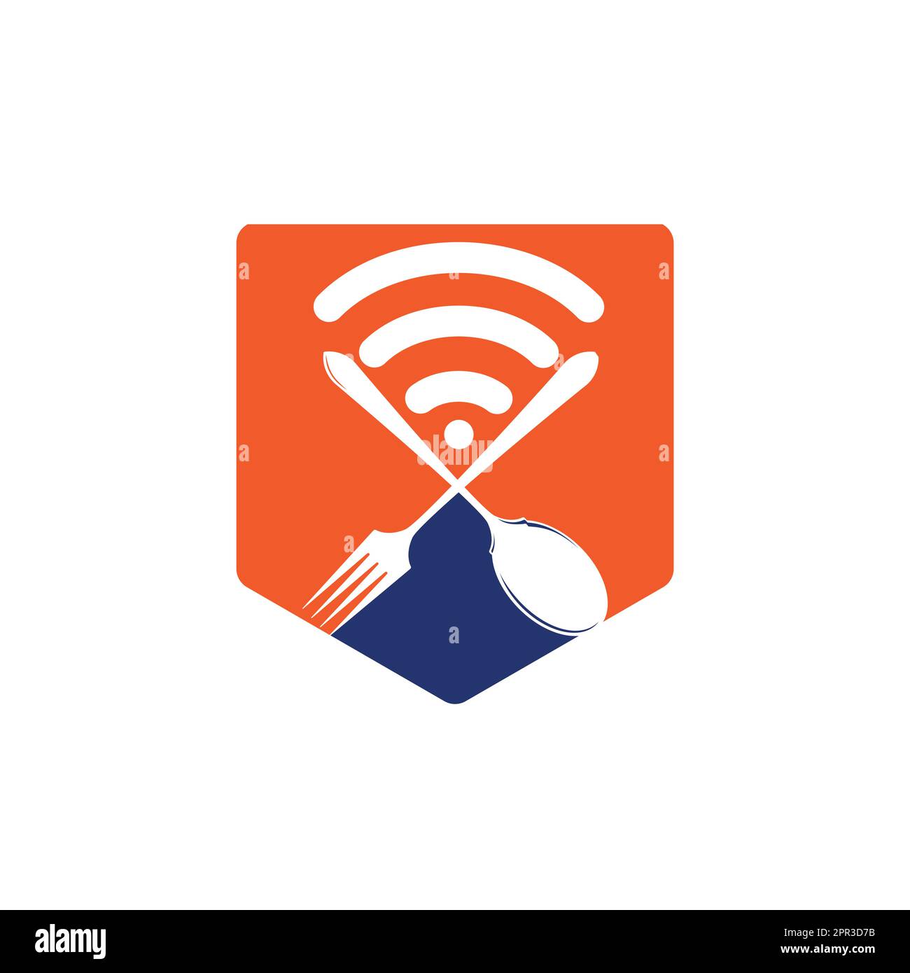 Food signal online food ordering logo design. Order food on internet ...