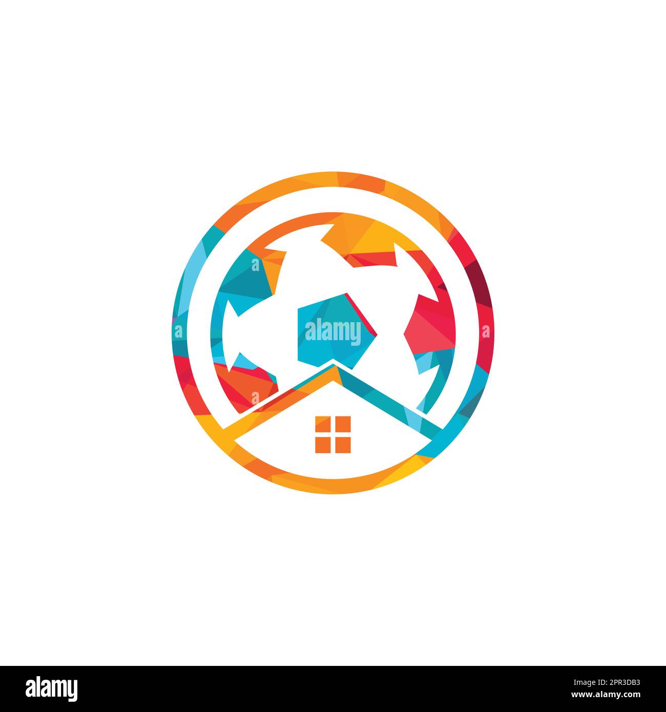 Soccer home vector logo design. Soccer place logo concept Stock Vector ...