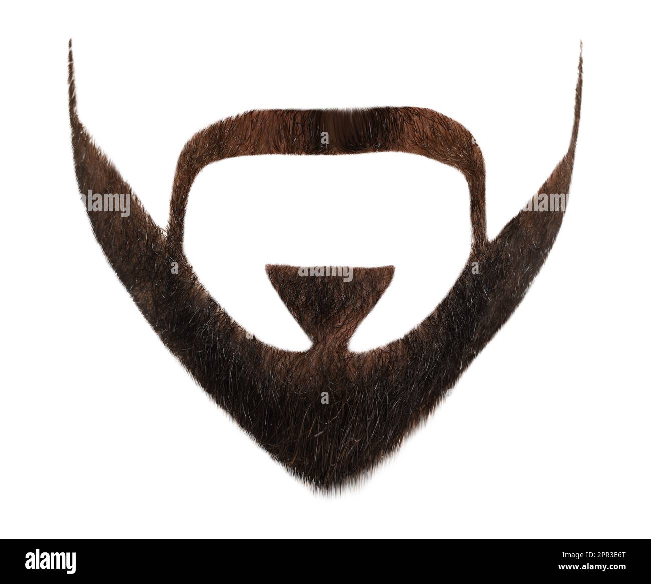 Stylish beard on white background. Men's fashion Stock Photo - Alamy