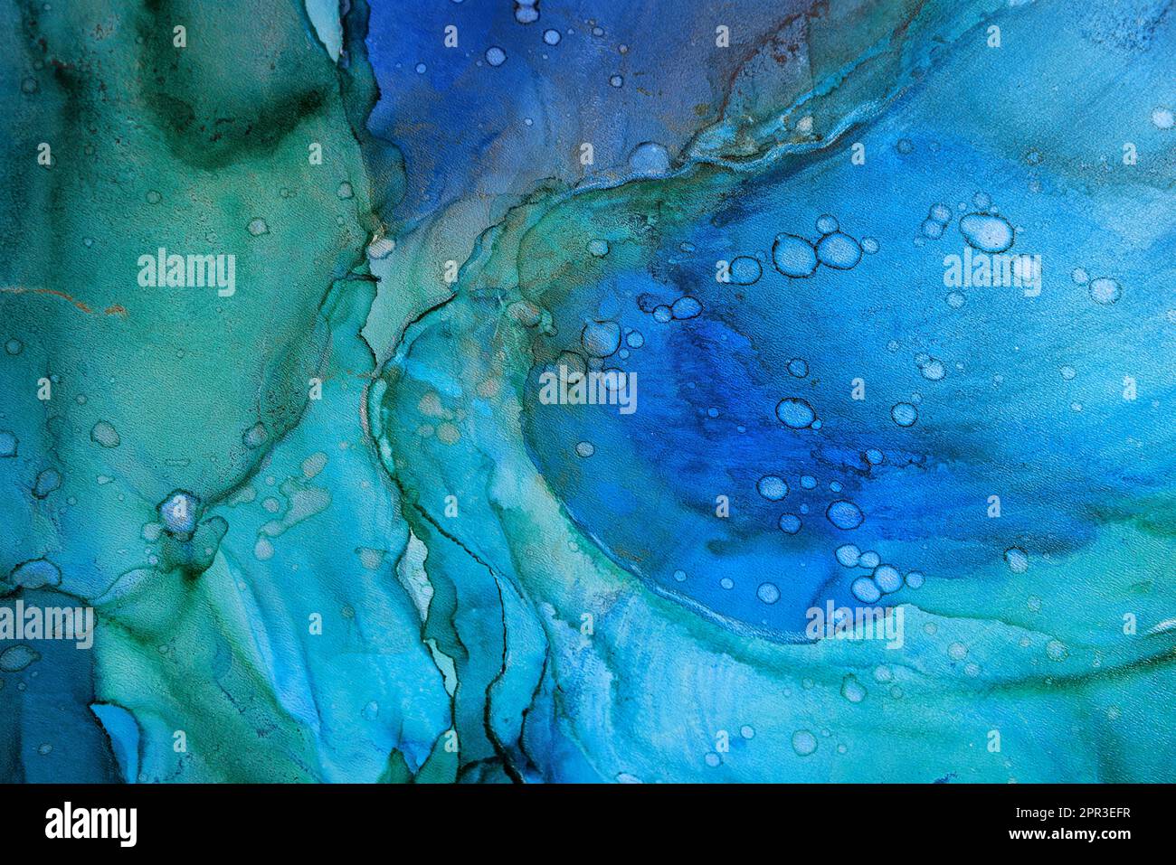 Abstract liquid ink art painting as background, top view Stock Photo ...