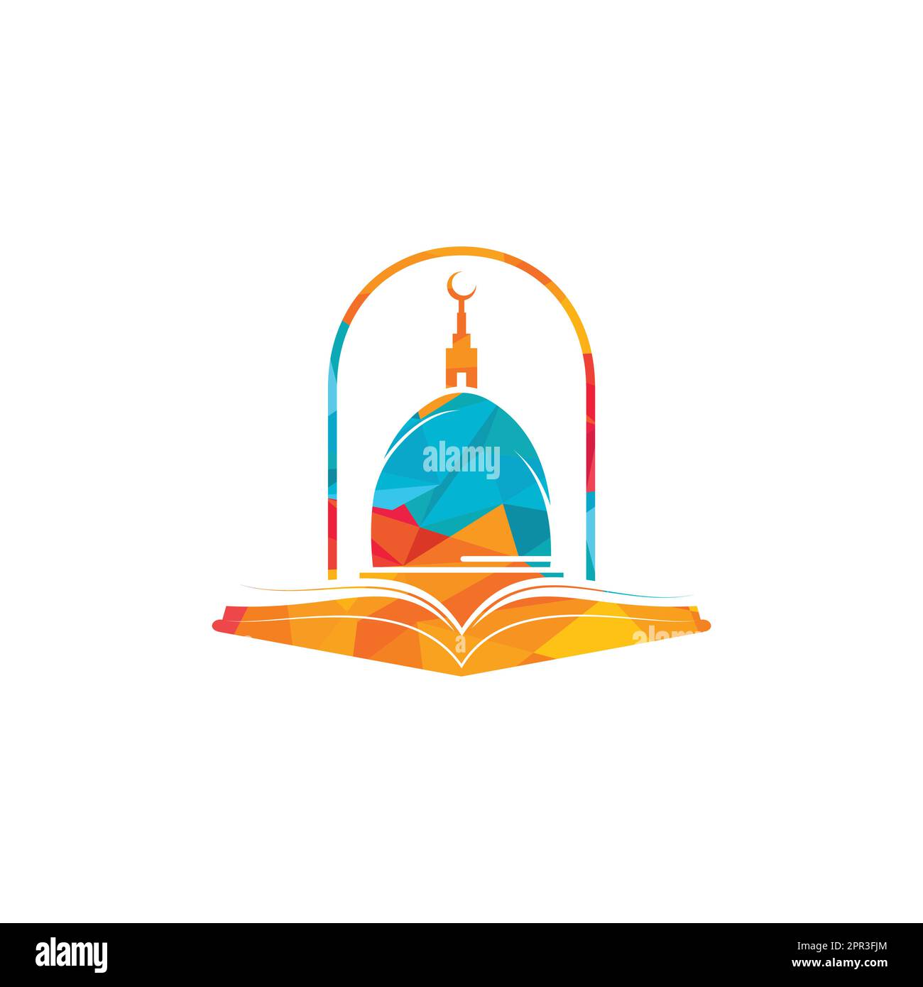 Islamic school vector logo design. Muslim learning logo template Stock ...