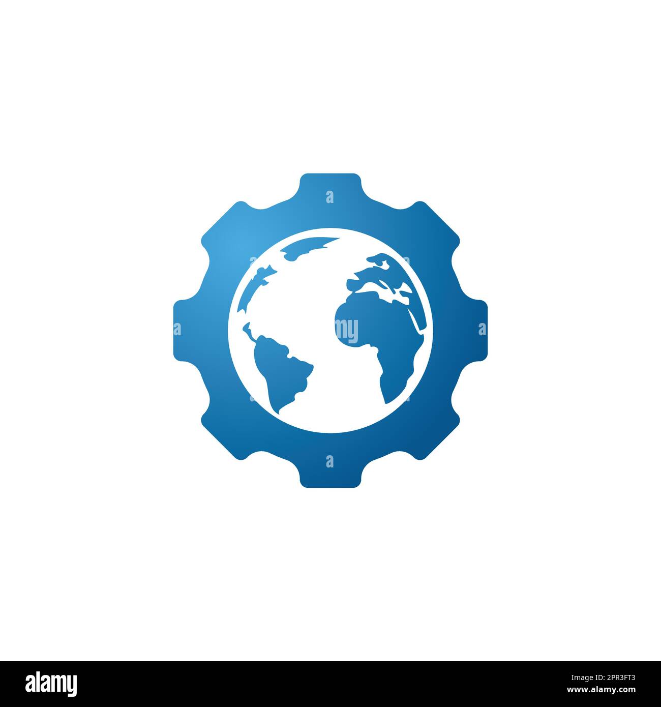 Gear global vector logo design. Gear planet icon logo design element ...