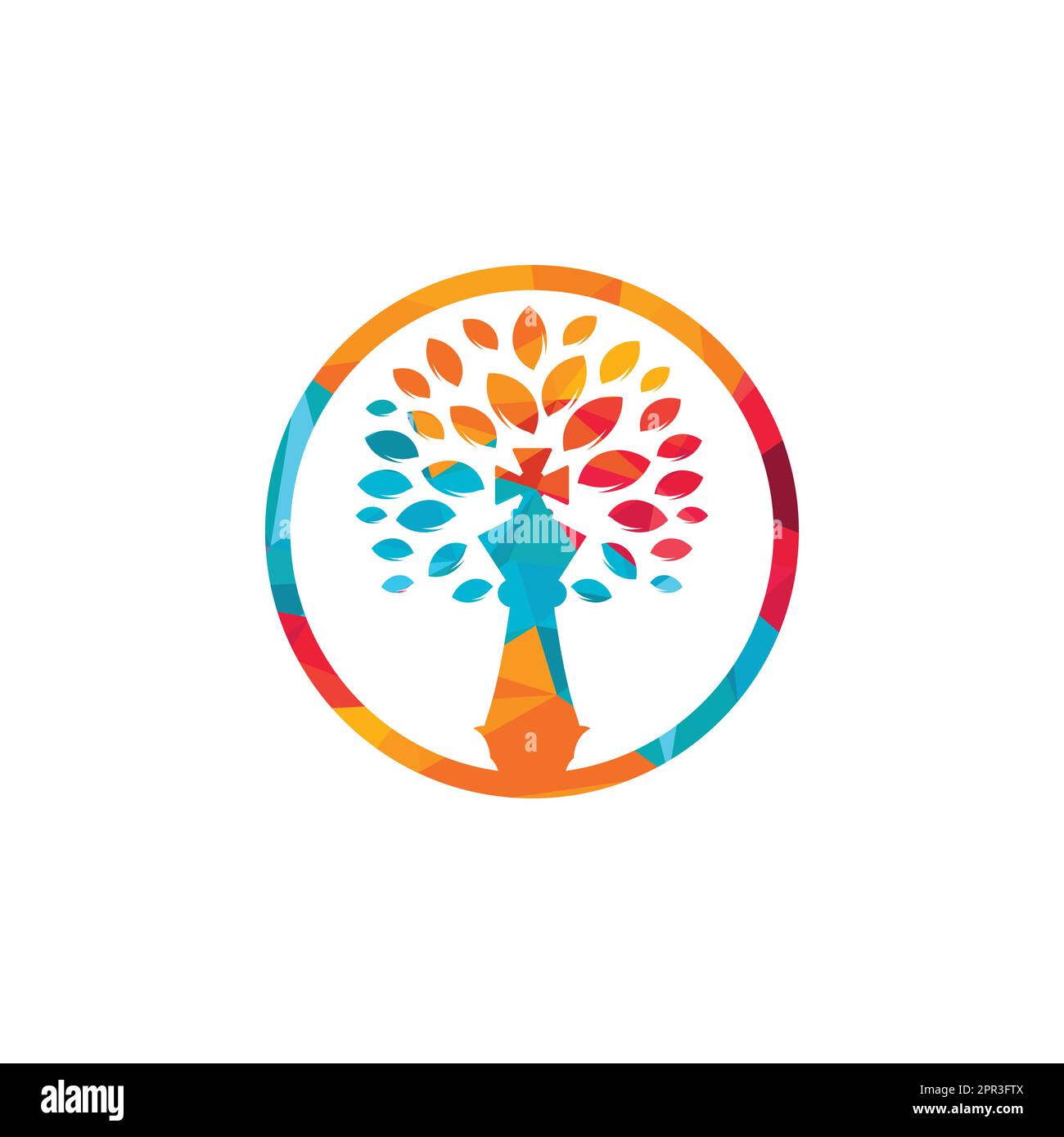 Chess tree vector logo design. Nature green strategy logo concept Stock ...