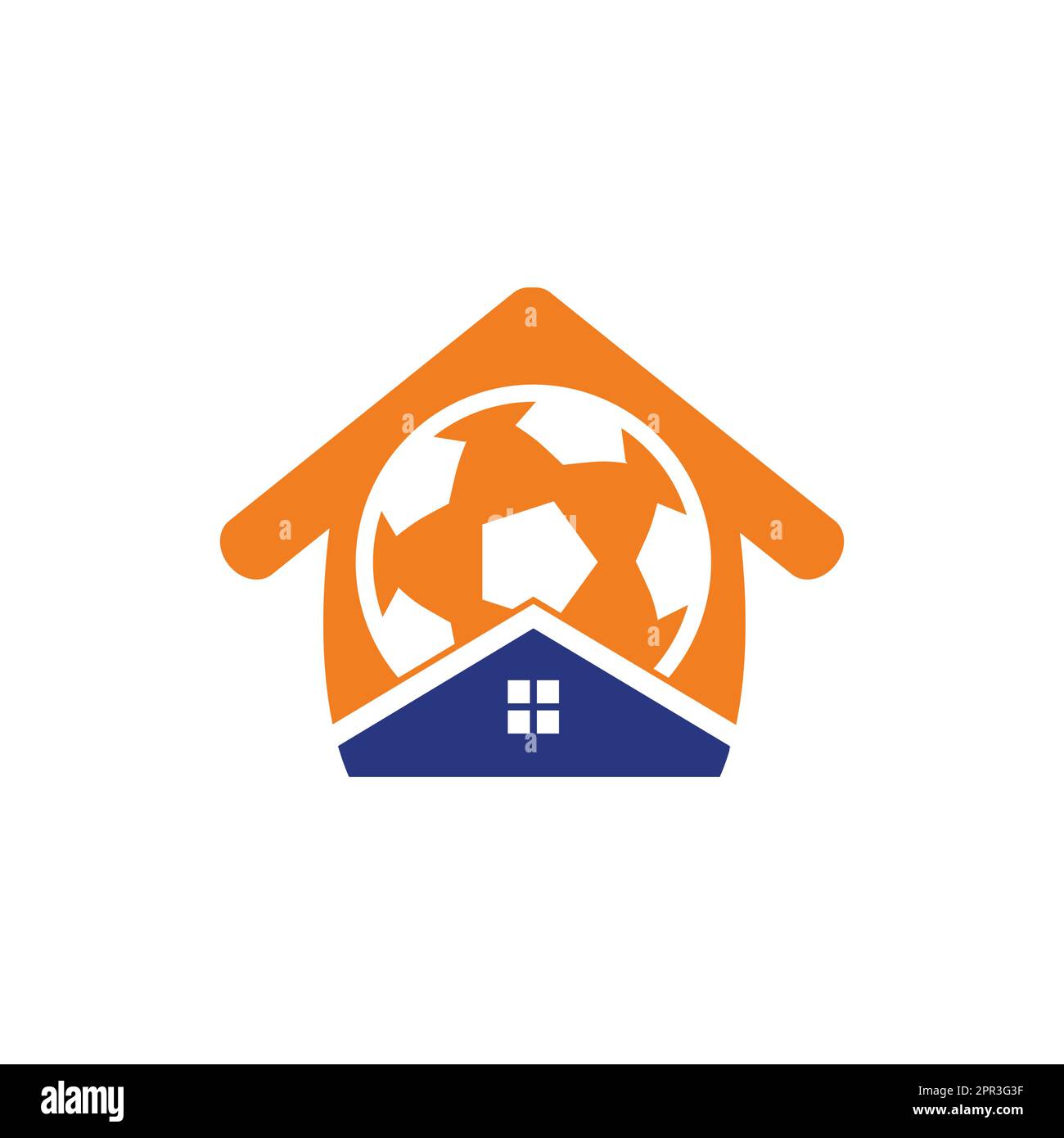 Soccer home vector logo design. Soccer place logo concept Stock Vector ...
