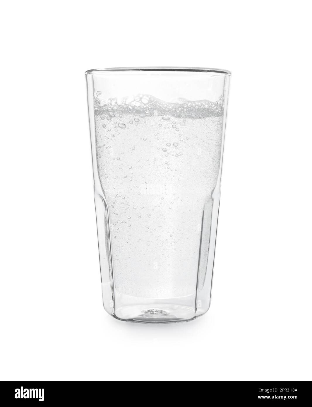 Glass of soda water isolated on white Stock Photo - Alamy