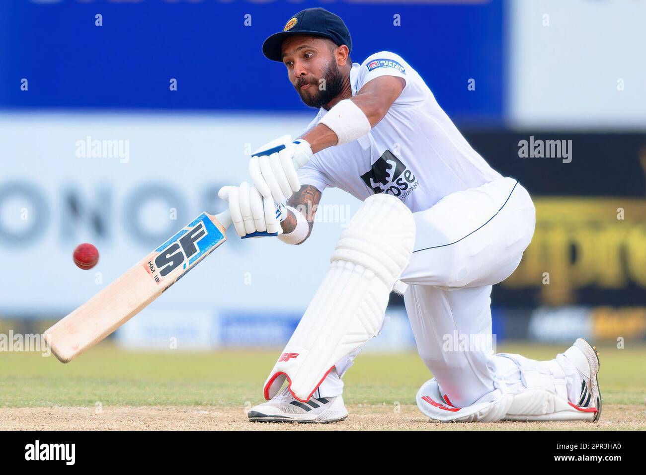 Galle, Sri Lanka. 26th April 2023. Kusal Mendis of Sri Lanka bats ...