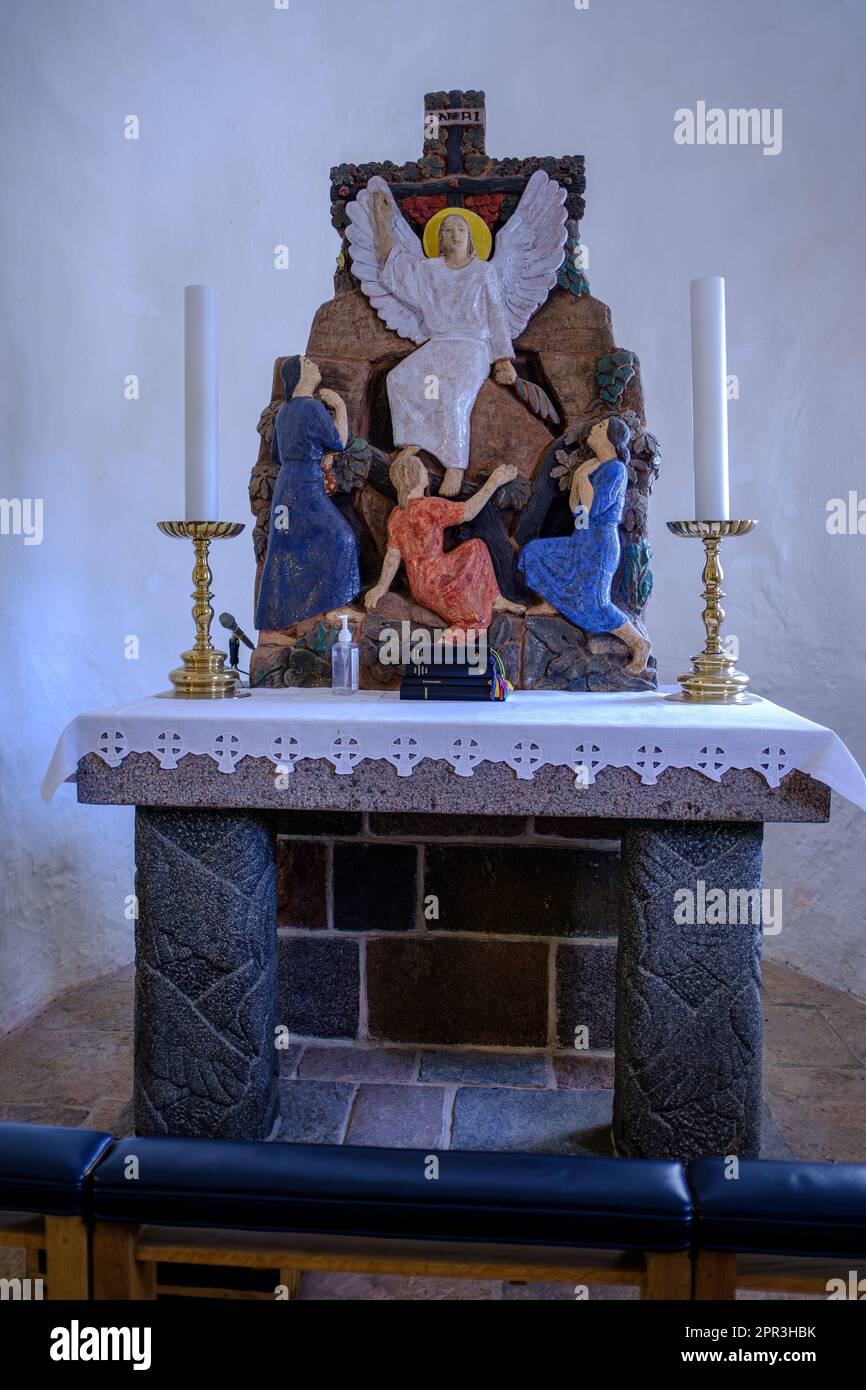 Altar and altarpiece of Sankt Ols Kirke, English Sankt Olaf's Church ...