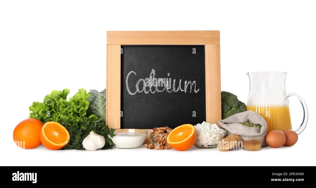 Set natural food chalkboard Cut Out Stock Images & Pictures - Alamy