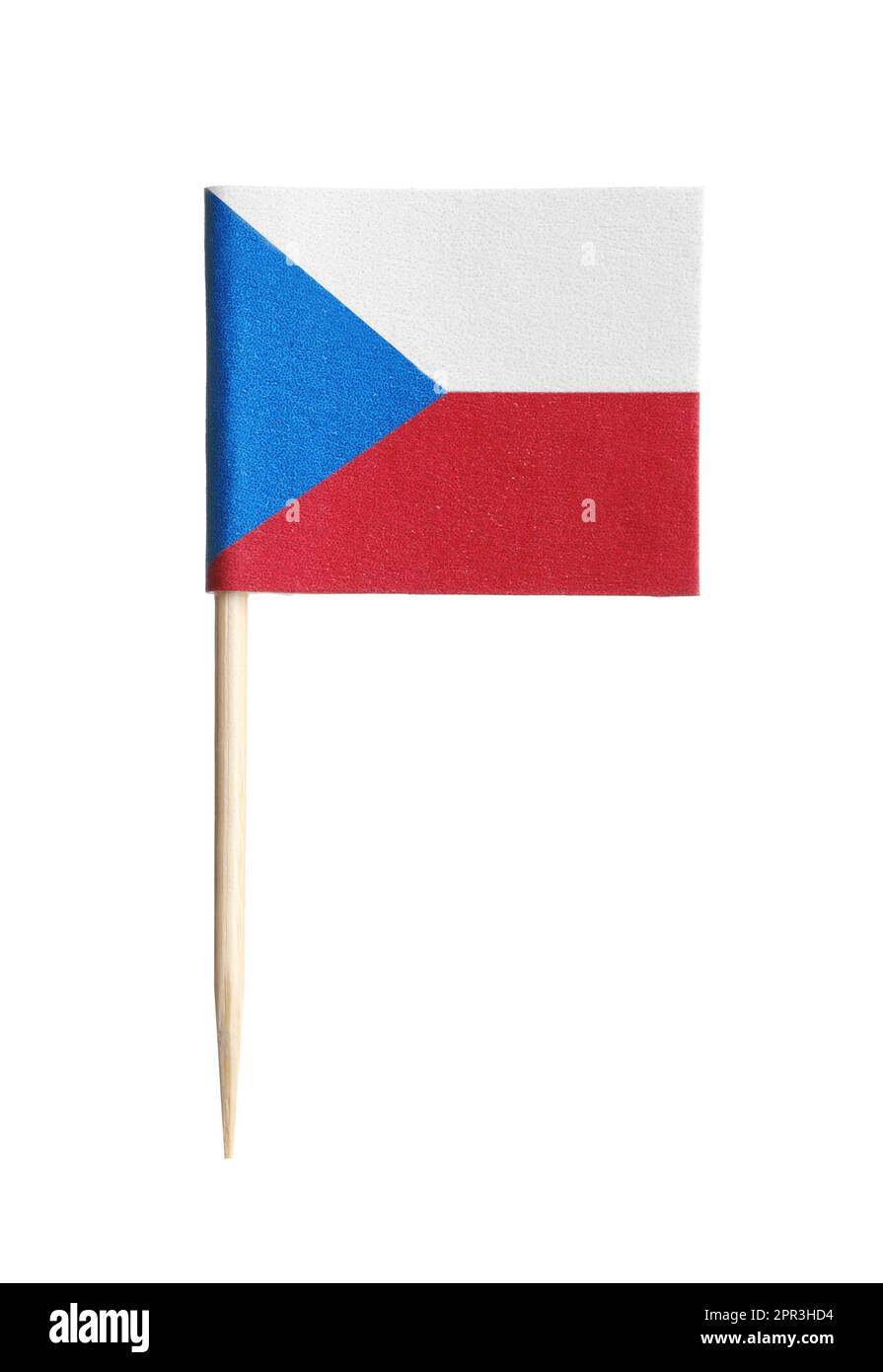 Red triangle flag isolated on hi-res stock photography and images - Alamy