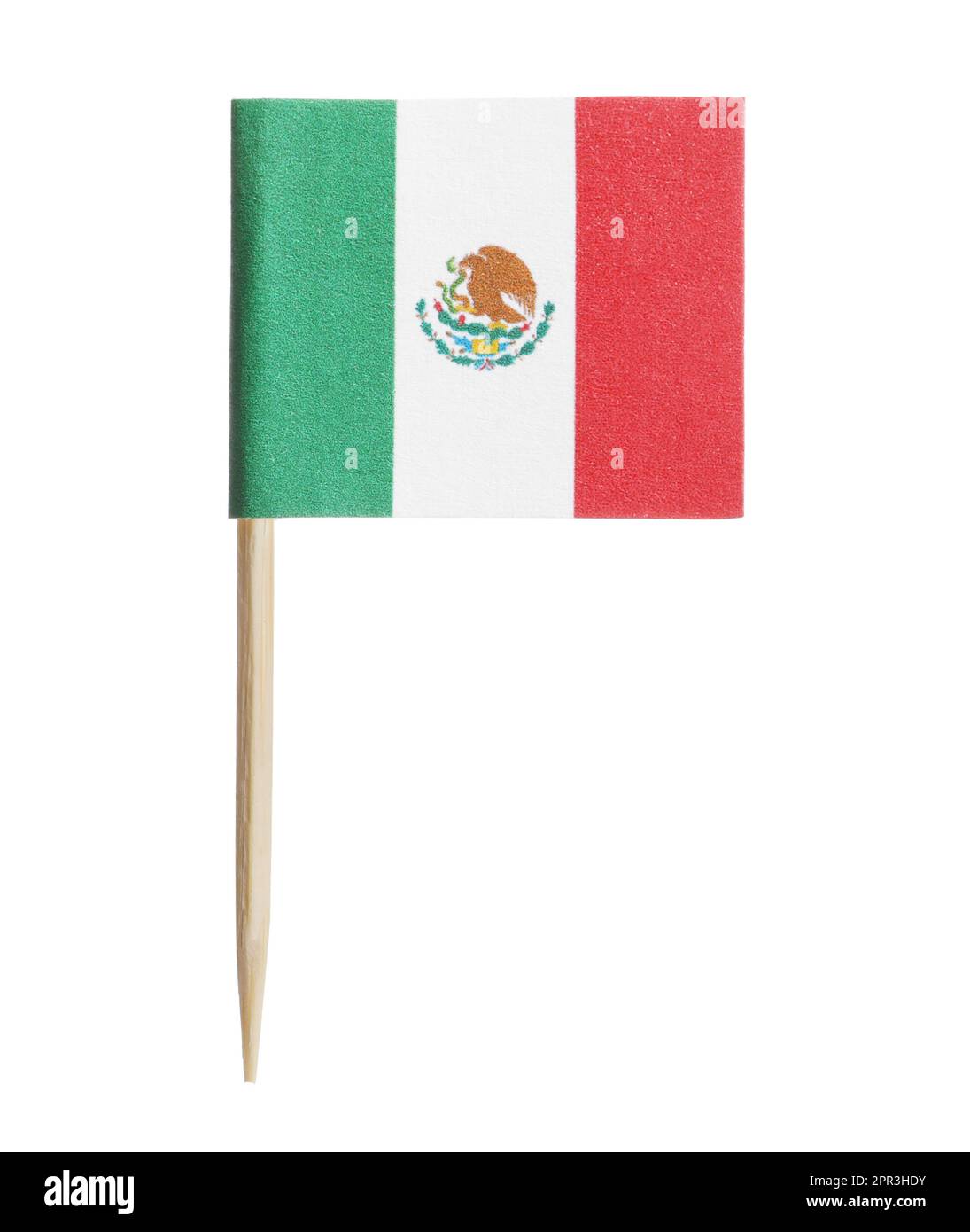 Small paper flag of Mexico isolated on white Stock Photo - Alamy