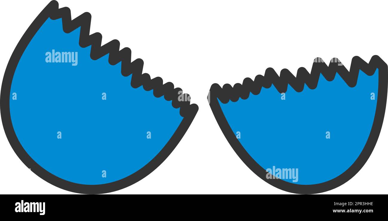 Empty Egg Shell Icon Stock Vector Image & Art - Alamy