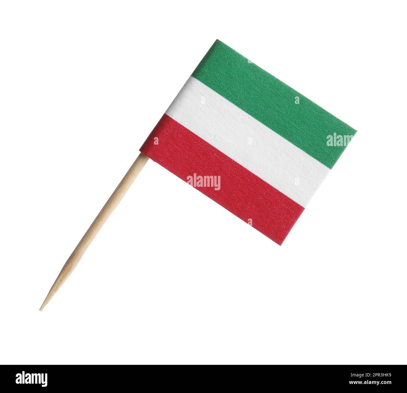 Small colorful paper flag isolated on white Stock Photo - Alamy