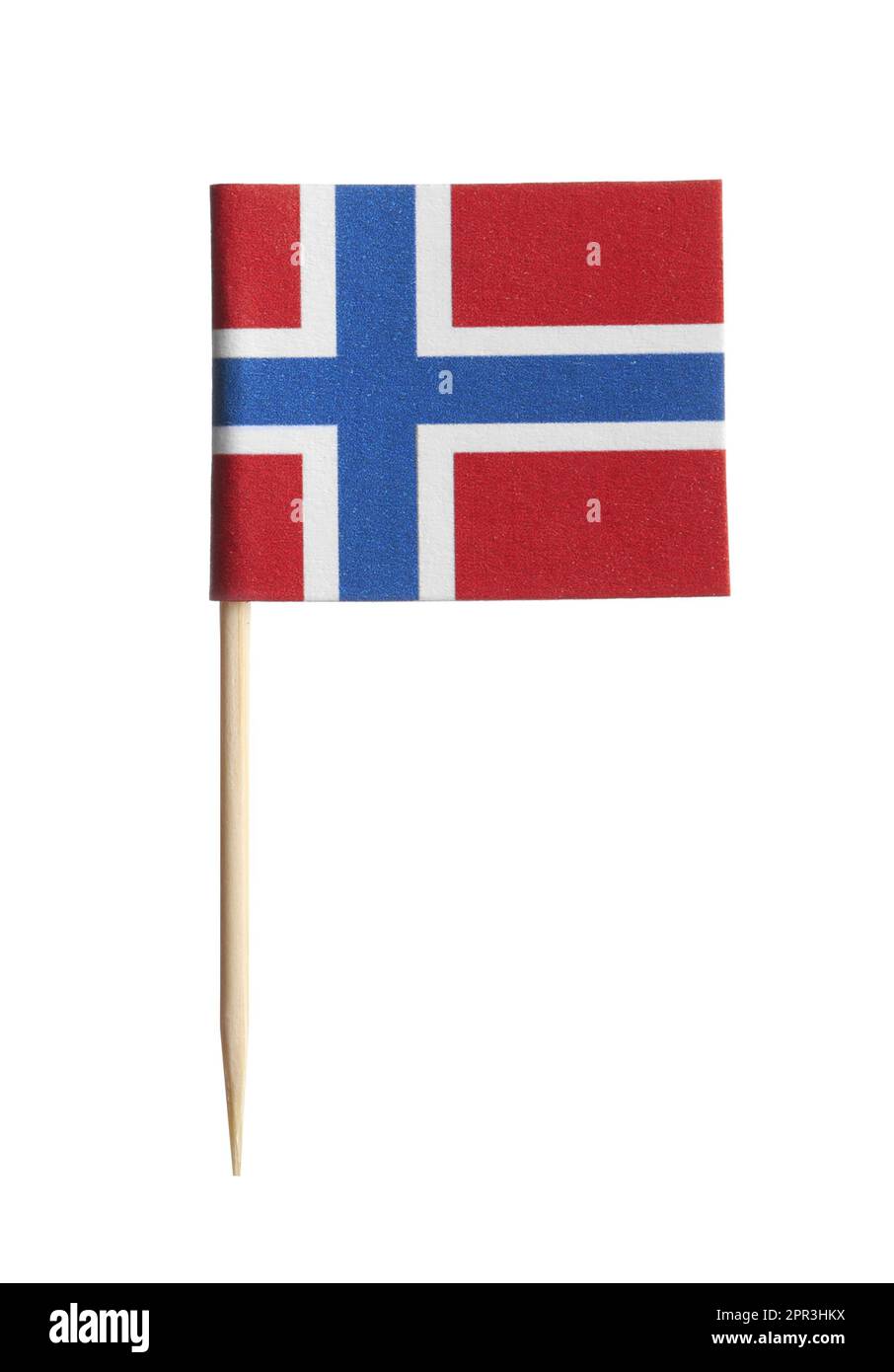 Small paper flag of Norway isolated on white Stock Photo - Alamy