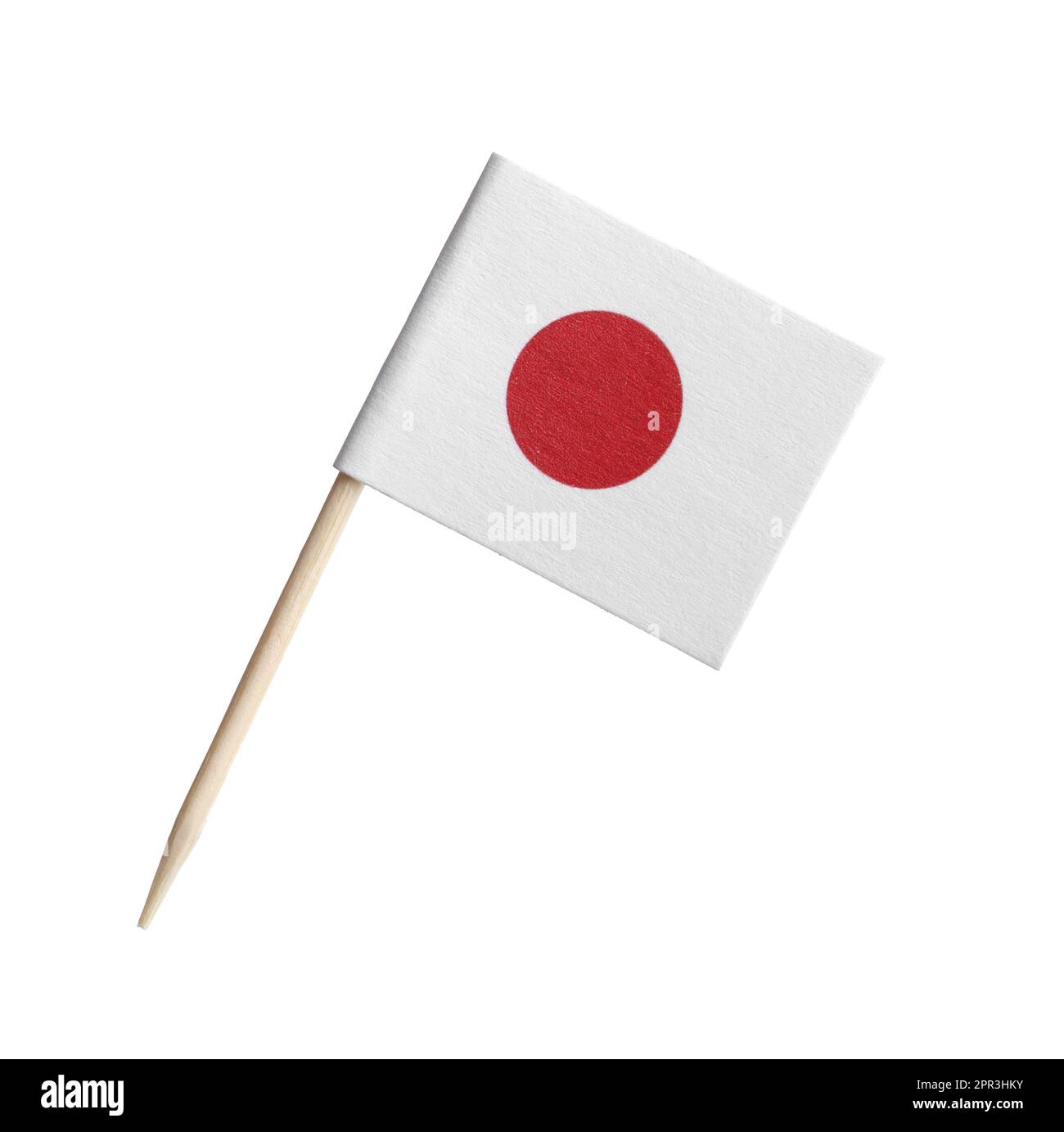 Small paper flag of Japan isolated on white Stock Photo - Alamy