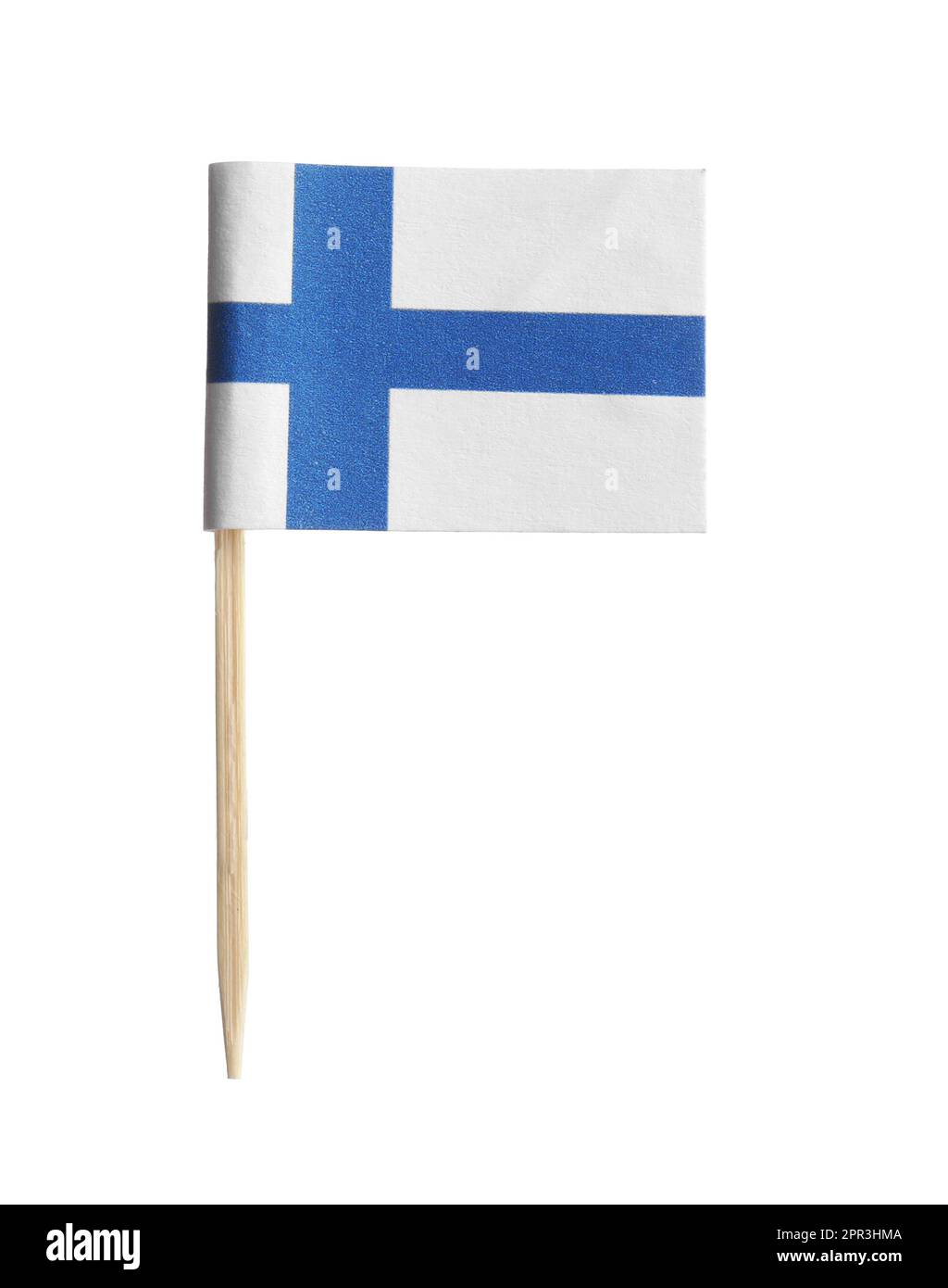 Small paper flag of Finland isolated on white Stock Photo - Alamy