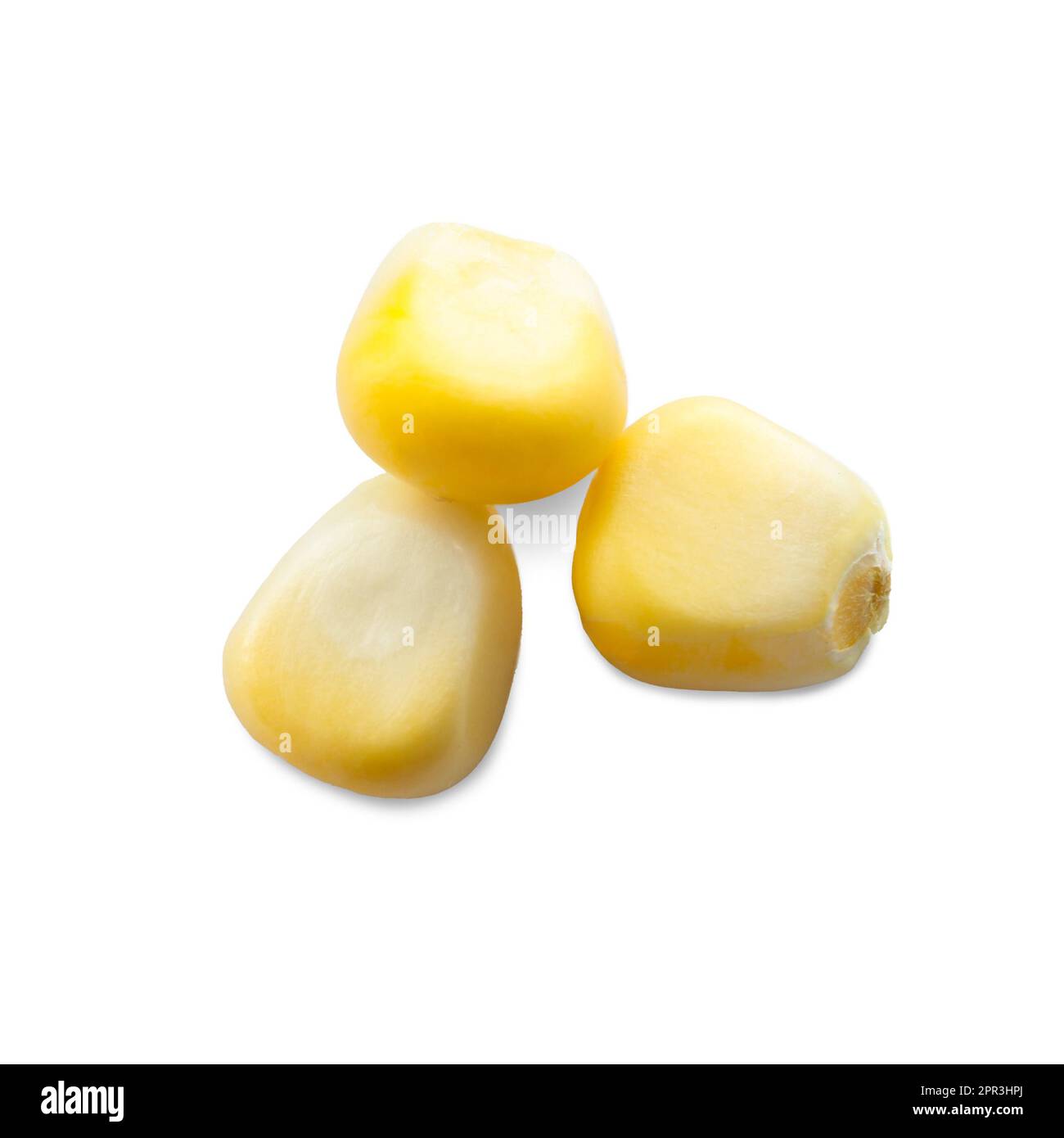 Tasty fresh corn kernels on white background, top view Stock Photo - Alamy
