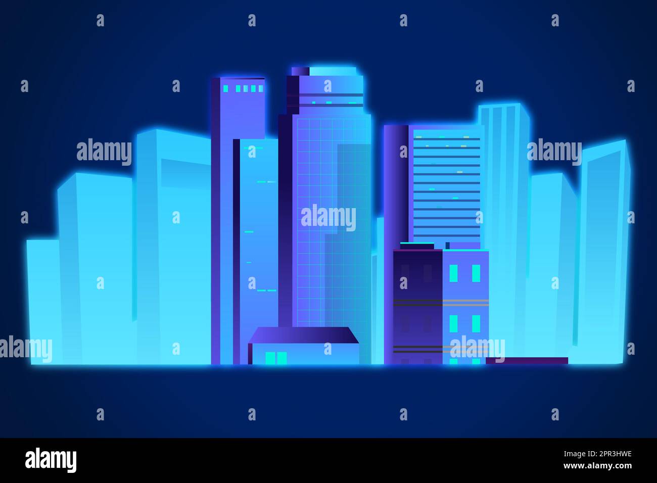 Innovative architecture and engineering. VIrtual building construction ...