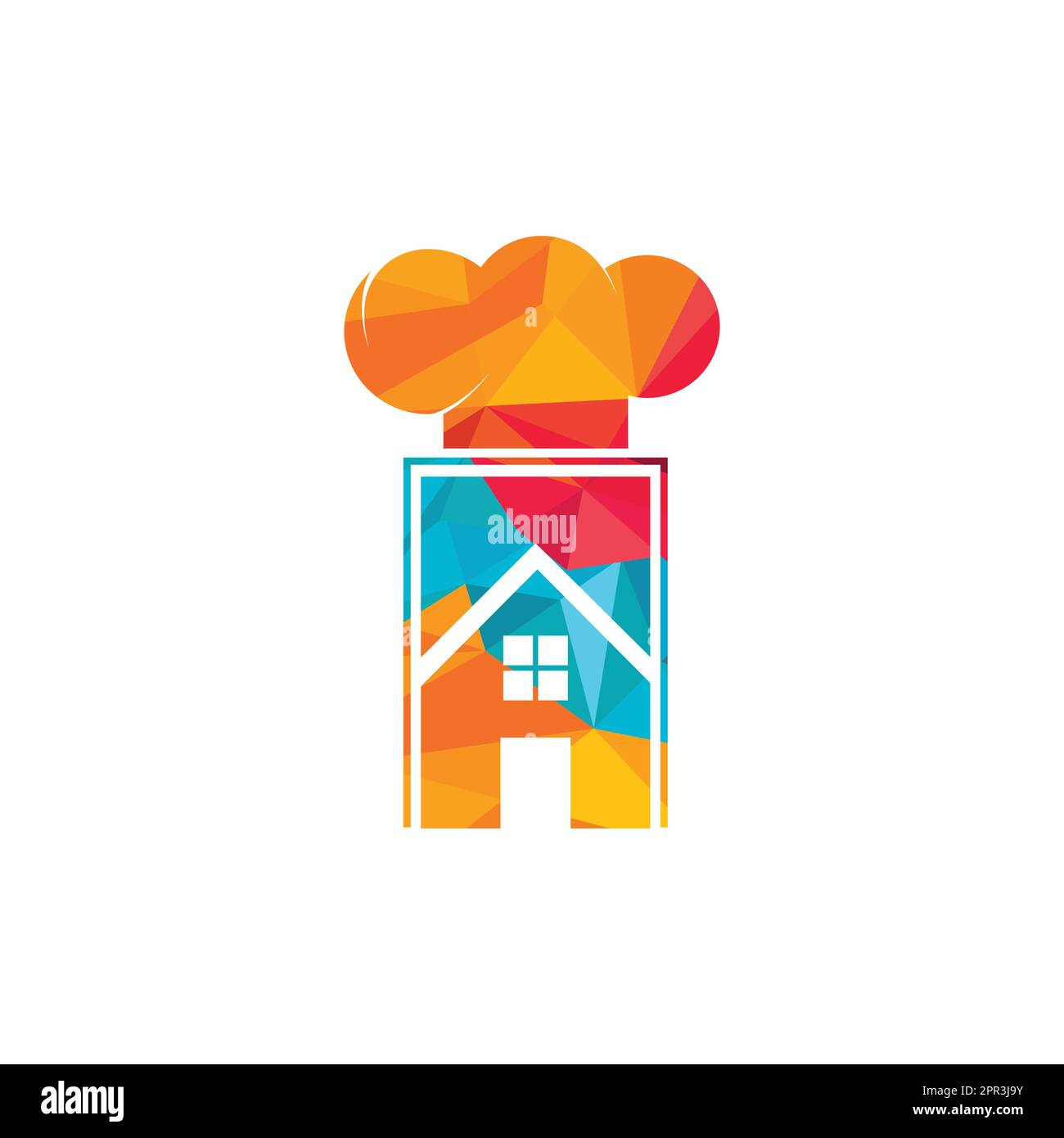 Chef house vector logo design template. Creative chef home icon Stock ...