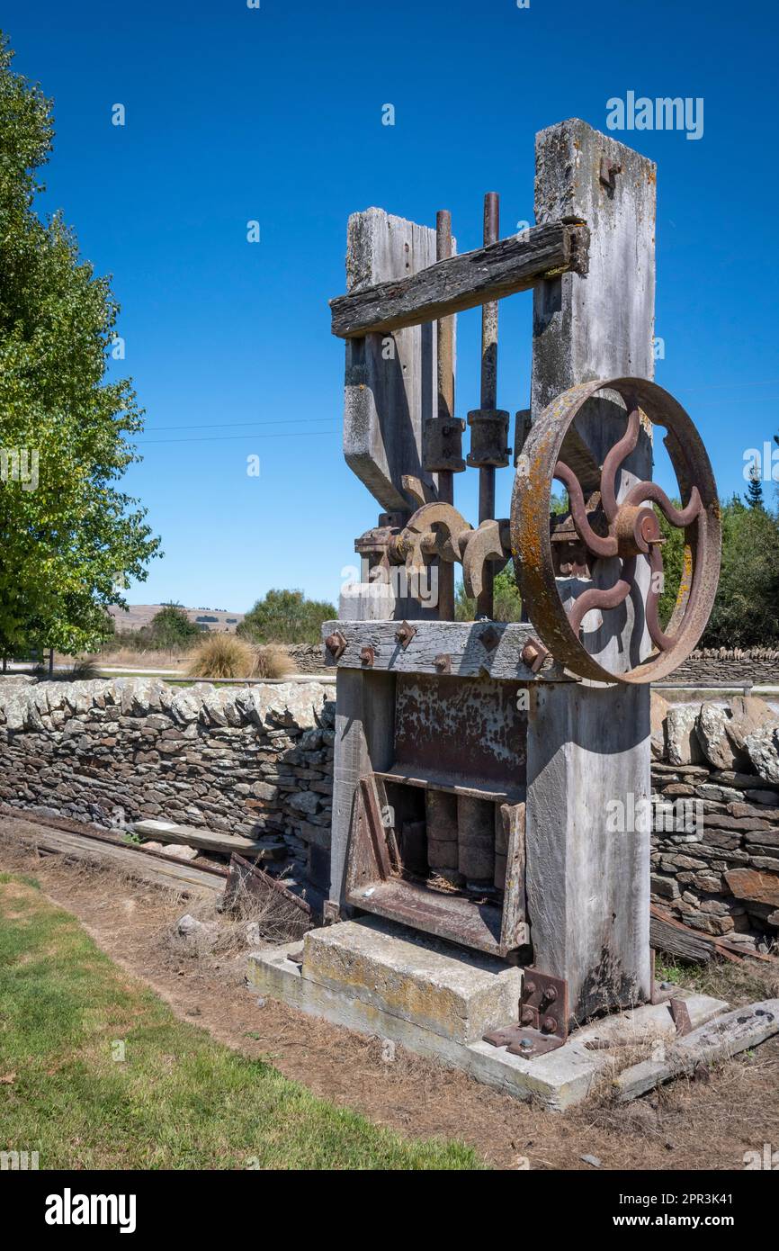 Gold stamper battery, Macraes, North Otago,South Island, New Zealand ...