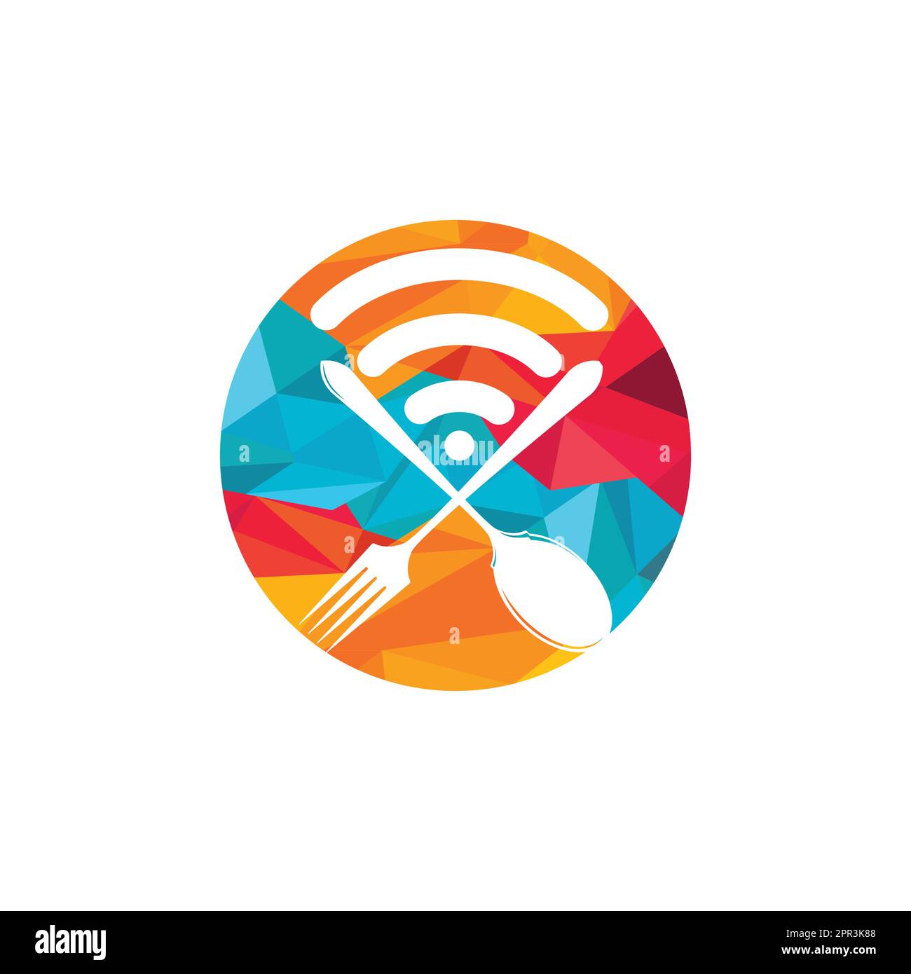 Food signal online food ordering logo design. Order food on internet ...