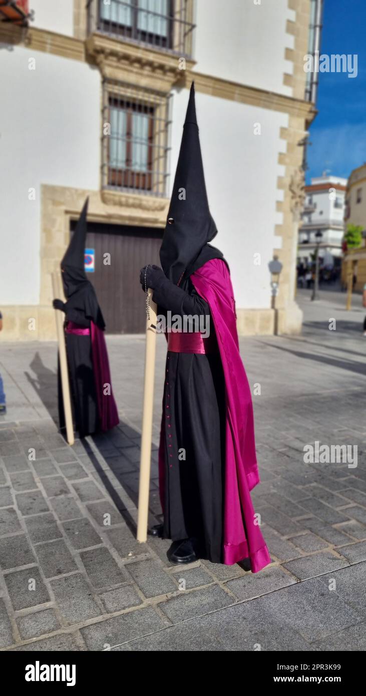 The Holy Week before Easter in Spain. Semana Santa, the procession in ...
