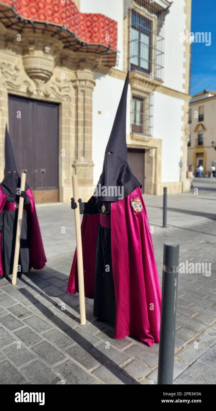 The Holy Week before Easter in Spain. Semana Santa, the procession in ...