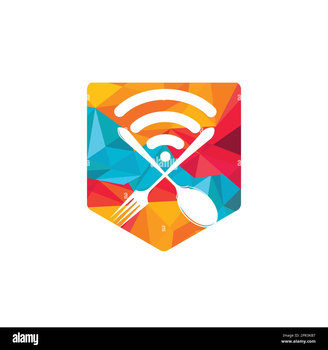 Food signal online food ordering logo design. Order food on internet ...